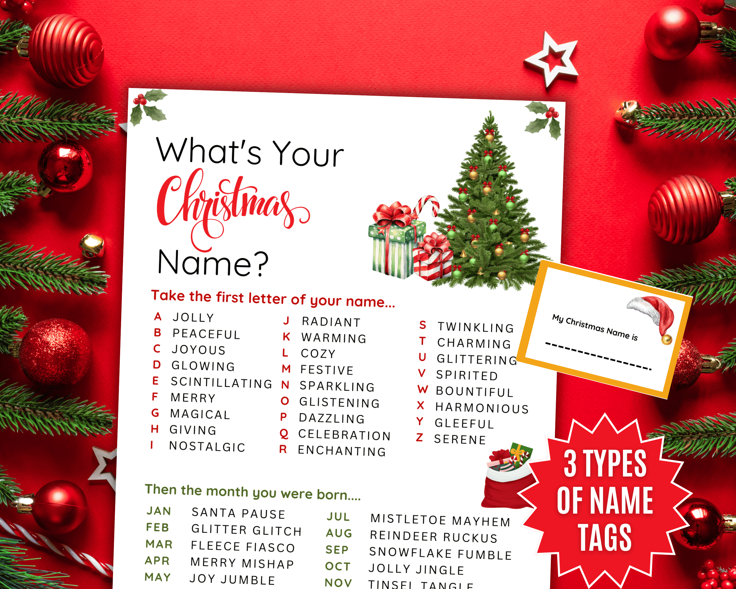 What's Your Christmas Name Game - Payhip