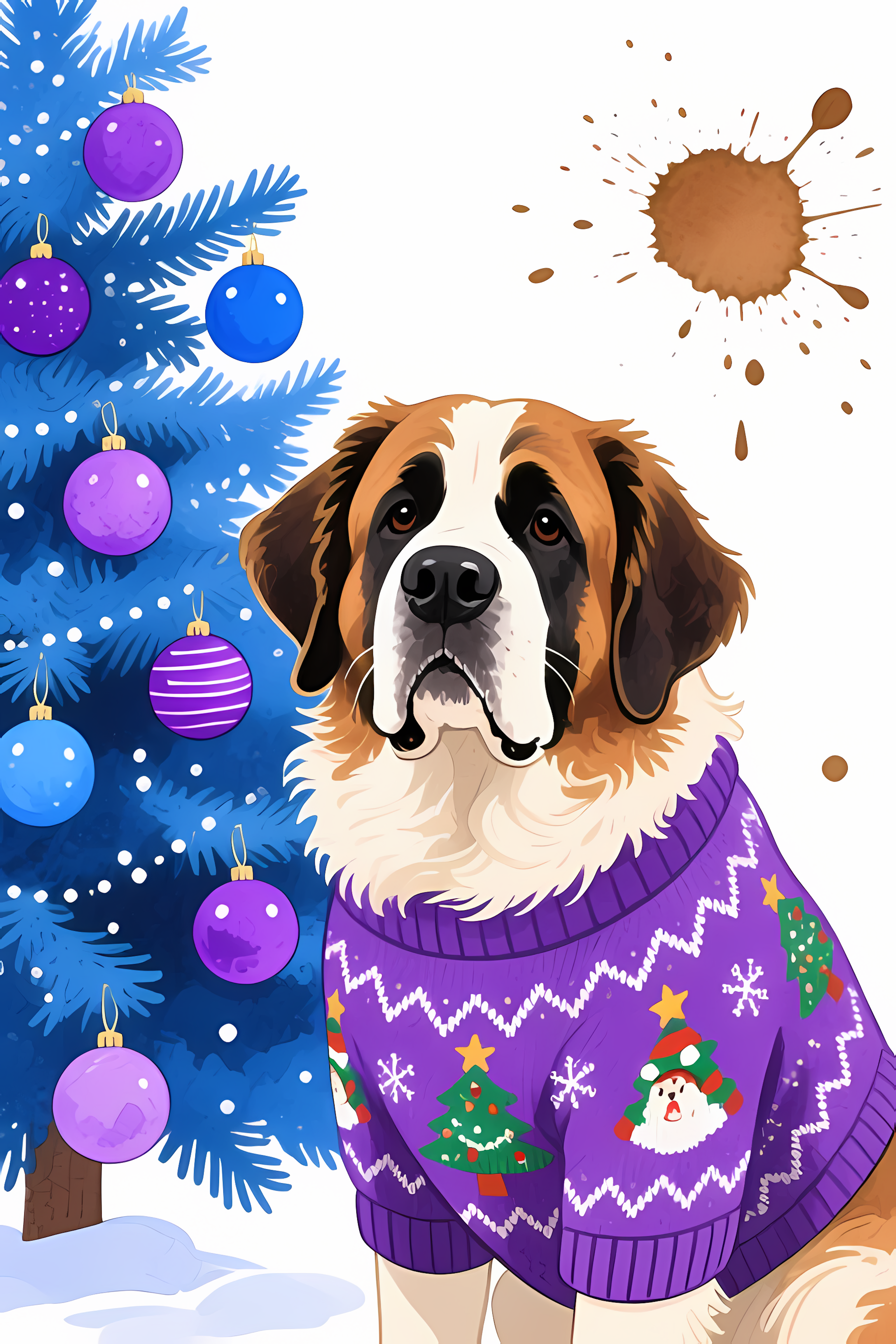 🐾22 Christmas Rottweiler Art | High-Resolution PNGs in Painterly ...