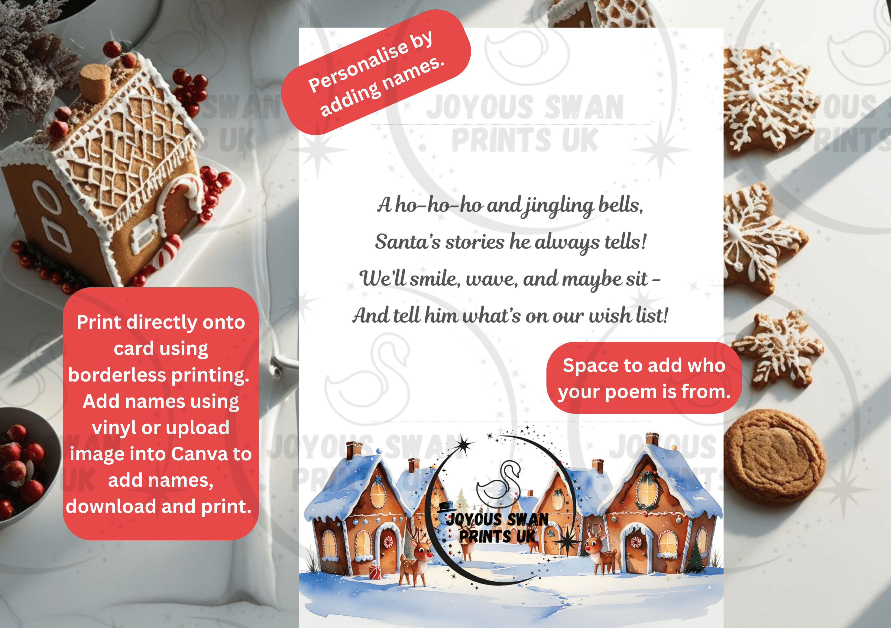 Printable Santa Visit Poem – Personalised Letter-Style Keepsakes ...