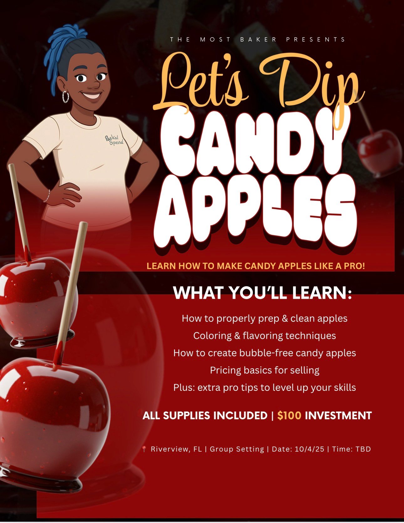 Let's Dip (1-on-1 Candy Apple Class) - Payhip