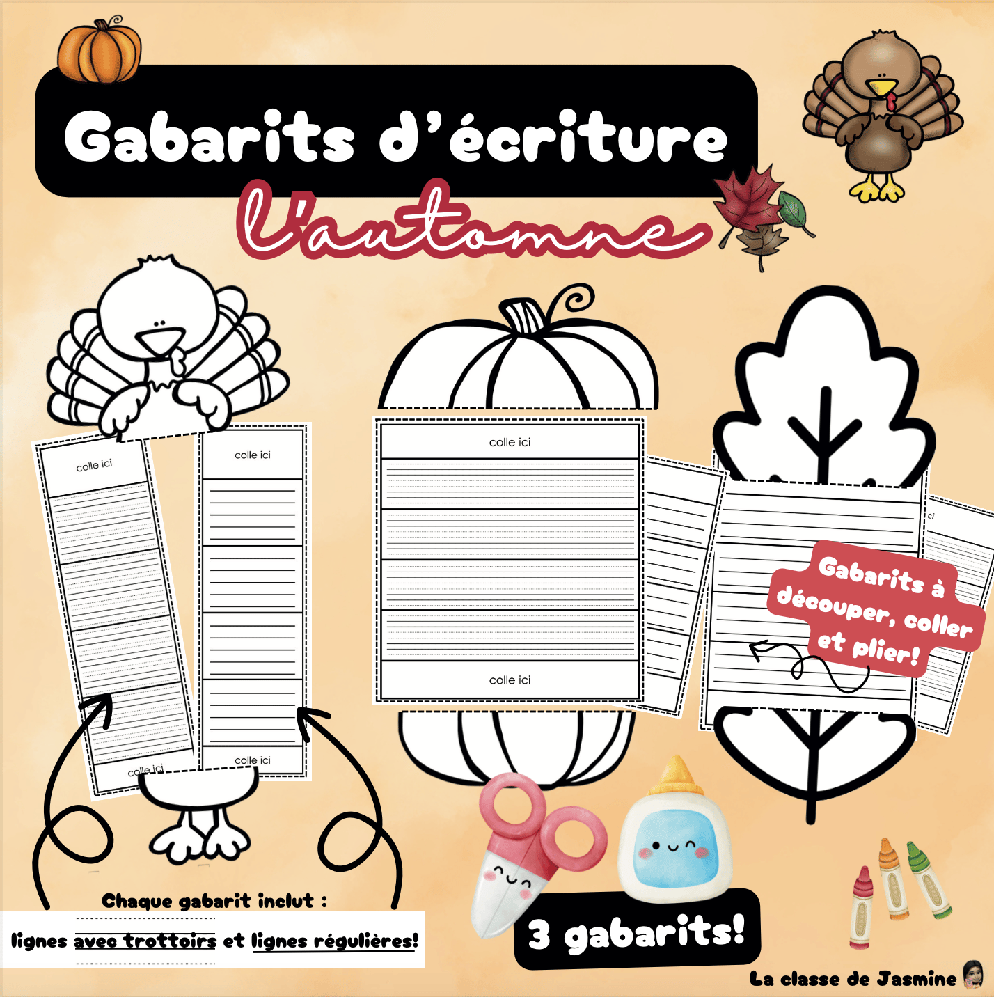 Gabarits d'écriture - l'automne - Payhip