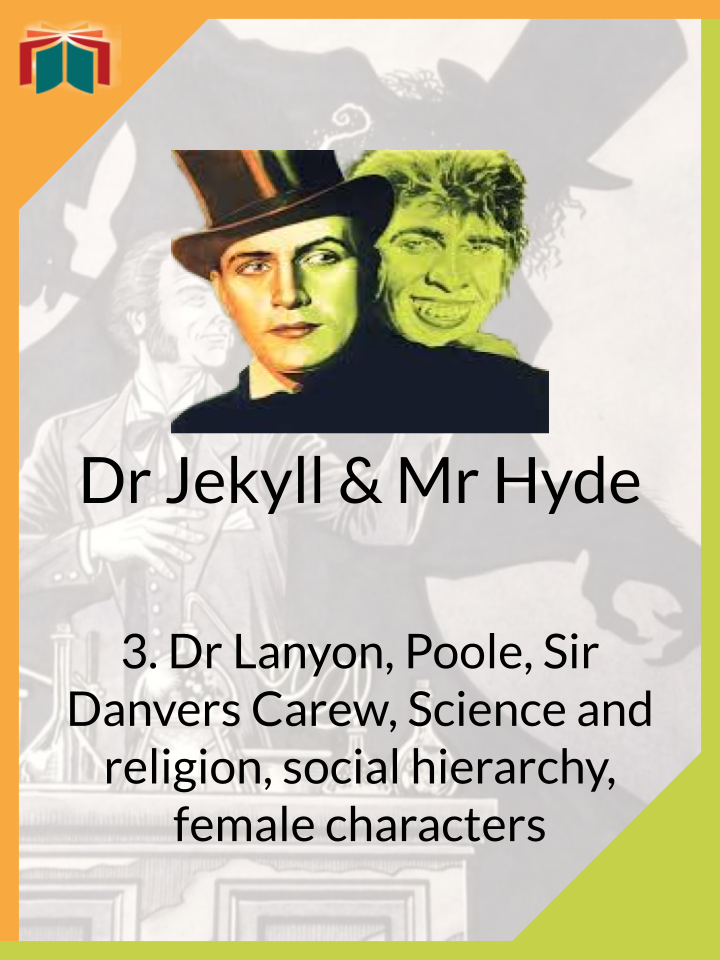 Dr Jekyll & Mr Hyde | 3. Dr Lanyon, Poole, Sir Danvers Carew, Science ...
