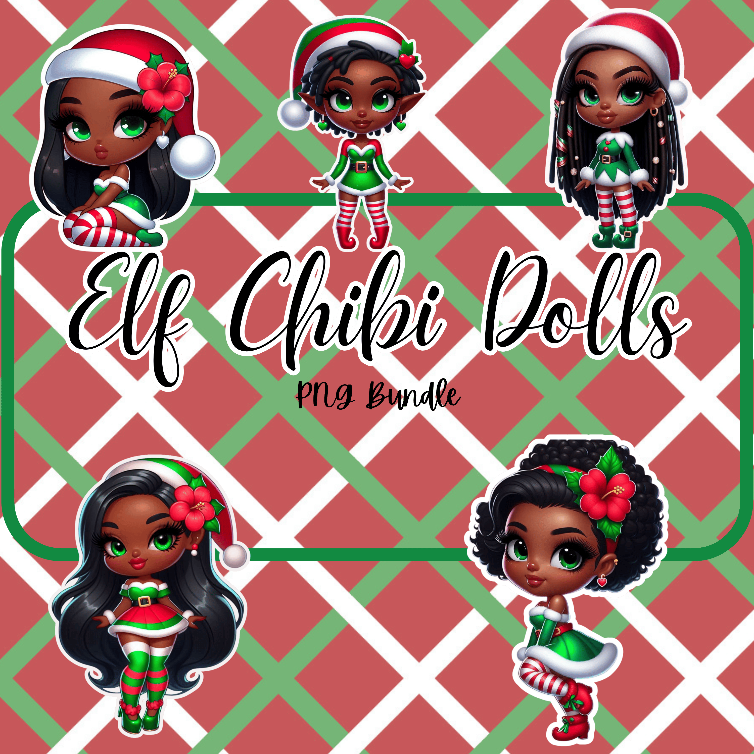Christmas Chibi Dolls Bundle - Payhip