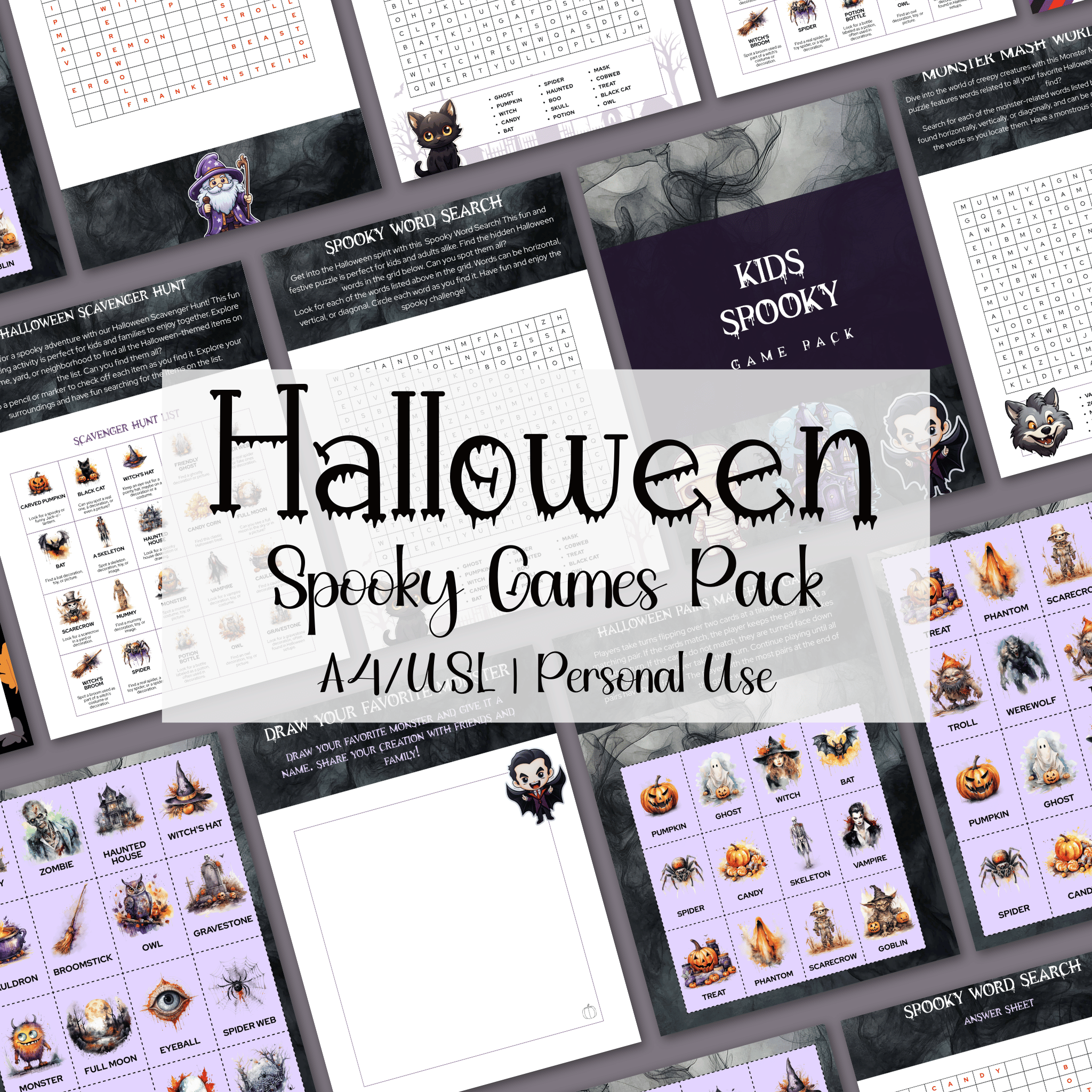 Spooky Games Mini Pack - Payhip
