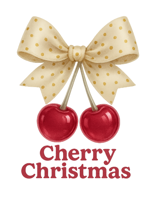 Cherry Christmas Digital PNG Bundle – Preppy Style Christmas Cherries ...