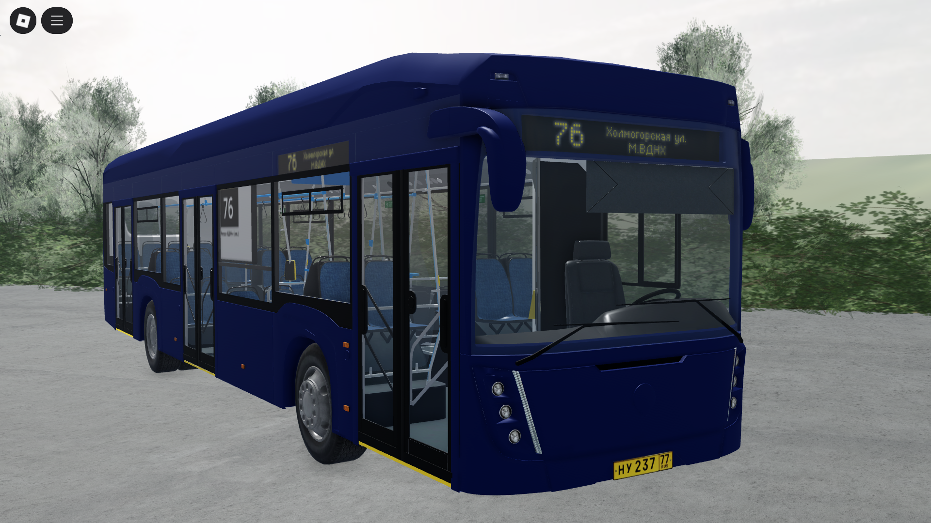 KAMAZ-6282 Electric Bus – Roblox Drivable Vehicle