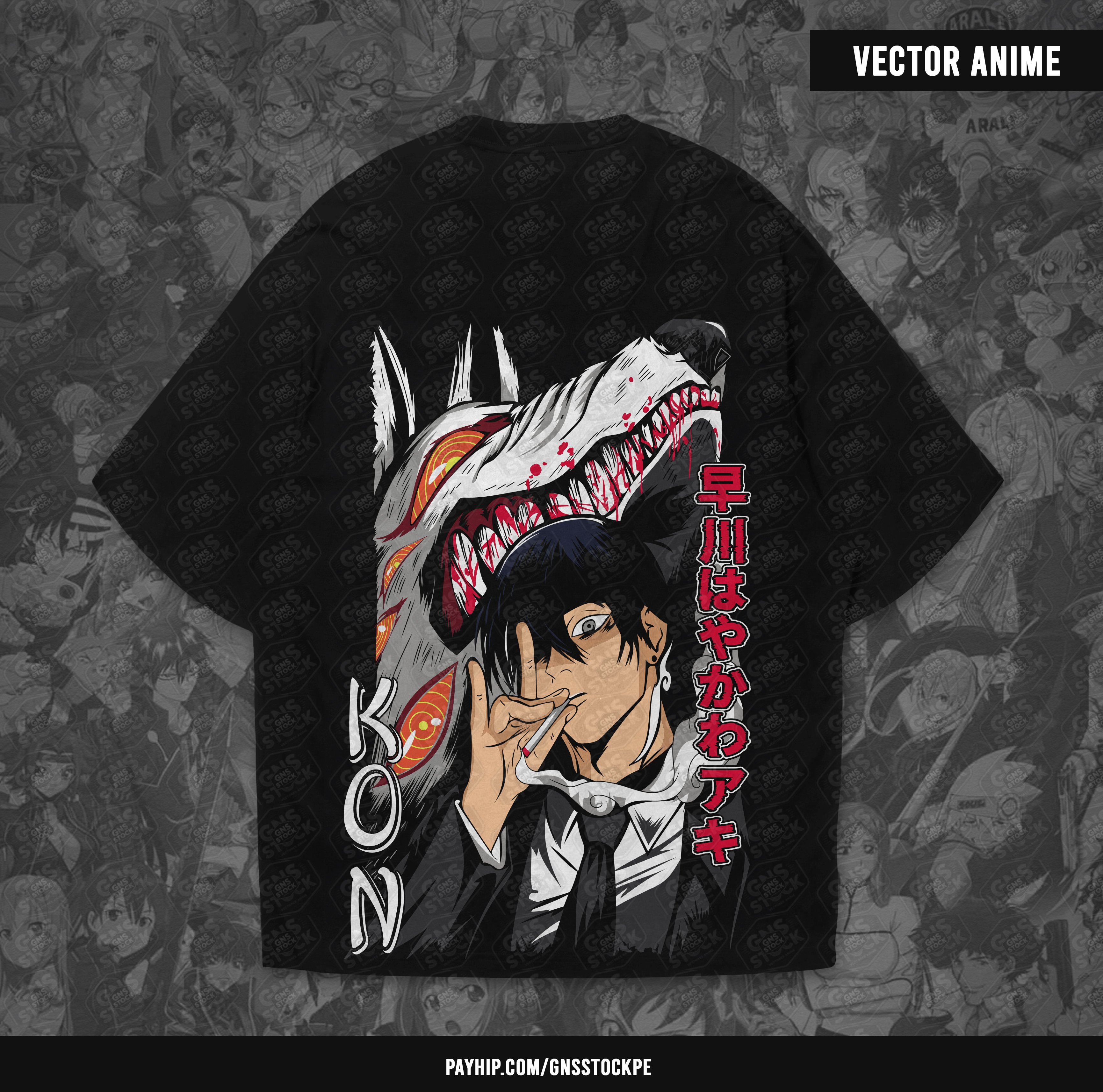 Anime Vector – Aki Hayakawa | Chainsaw Man | Design for DTF ...