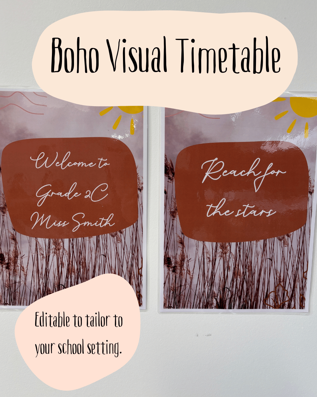 Boho Visual Timetable - Payhip