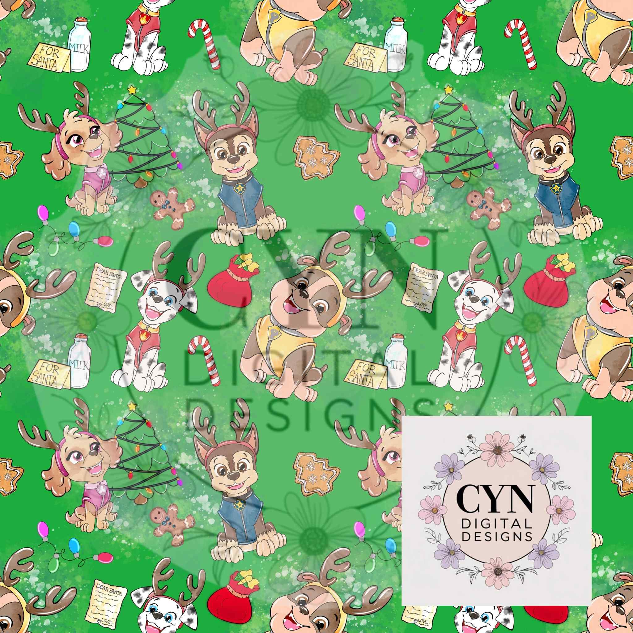 Christmas Dog Green - Payhip