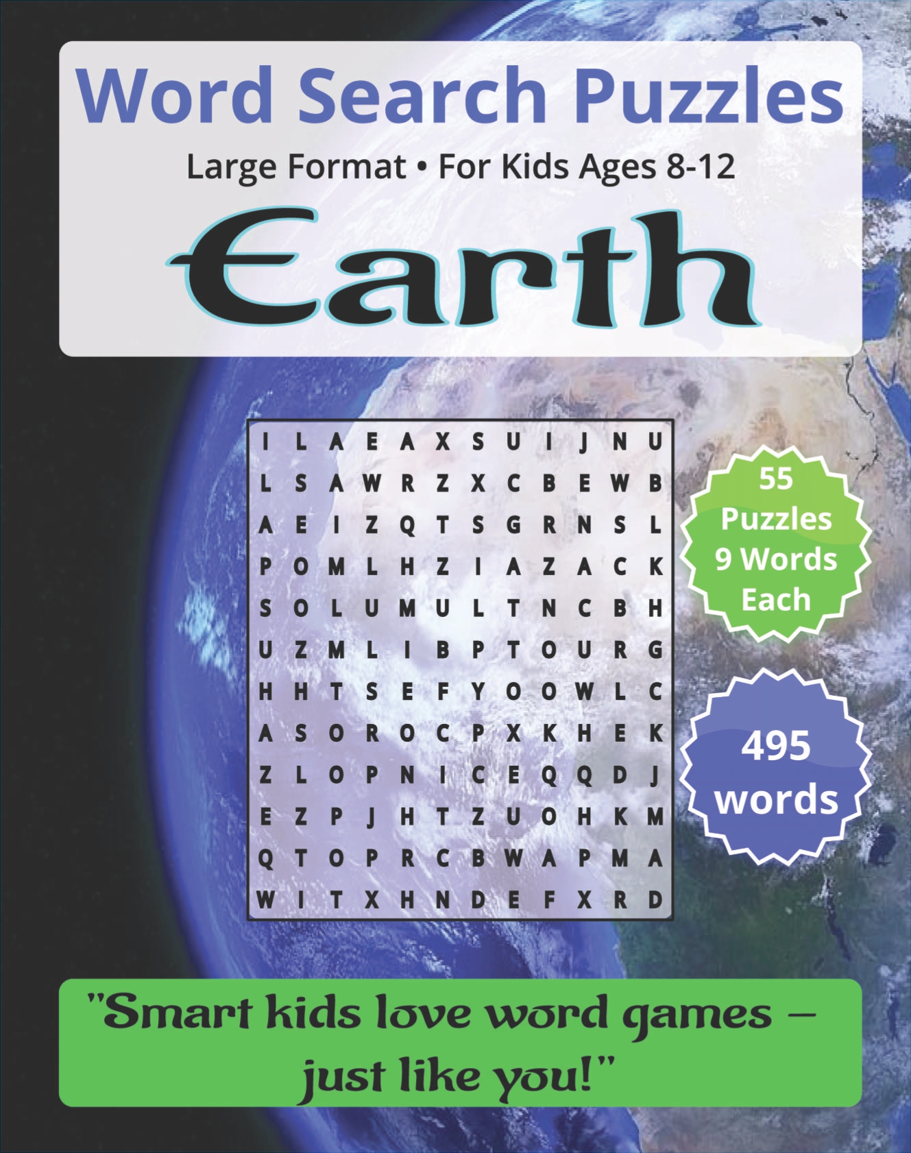 Earth: Word Search Puzzle for Kids Ages 8-12- Printable Activity PDF ...