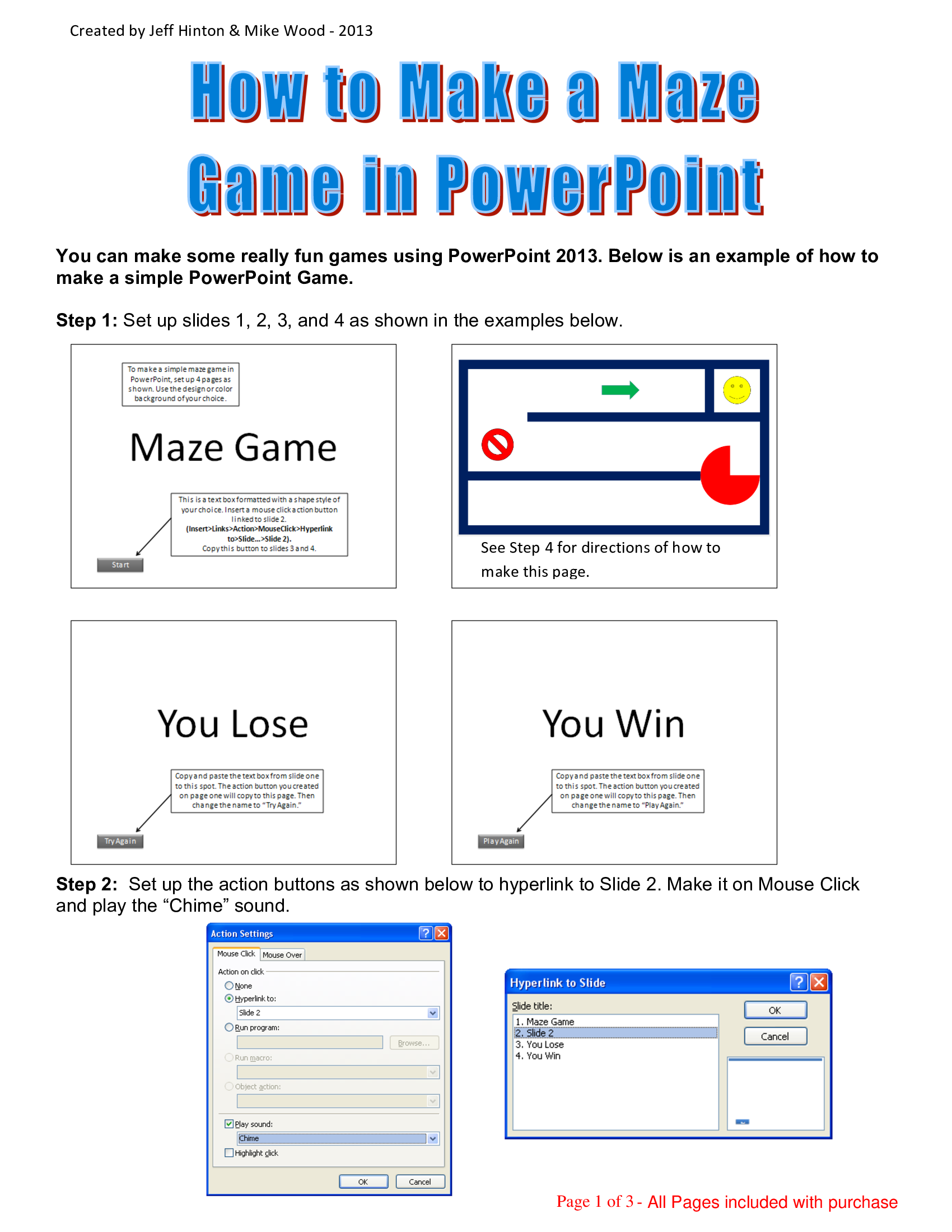 PowerPoint Assignment - Design a Maze Game - Payhip