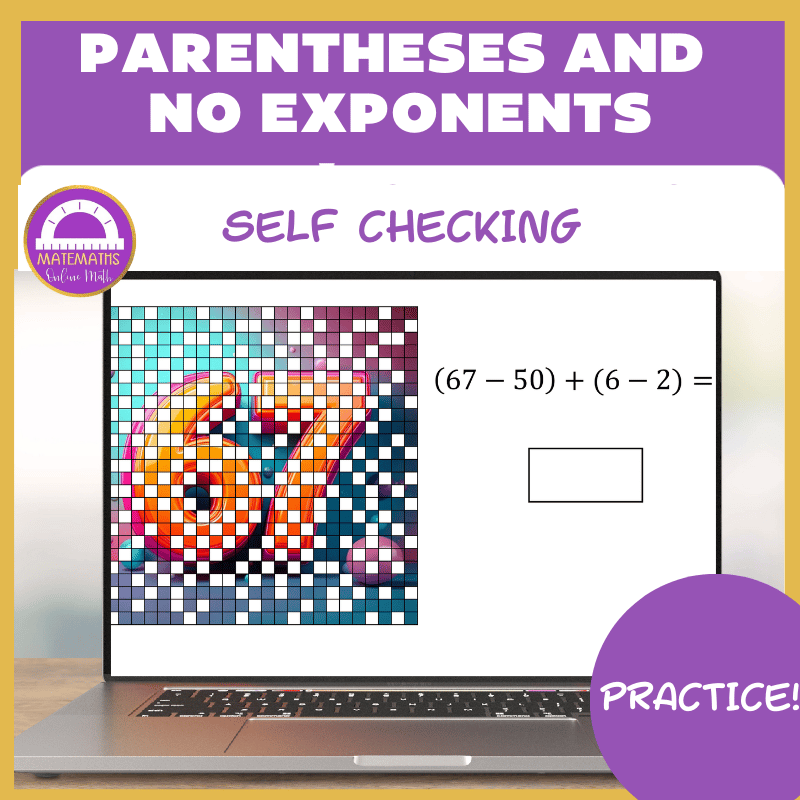 Free Order of Operations Pixel Art | 67 Meme Math Activity (Digital ...
