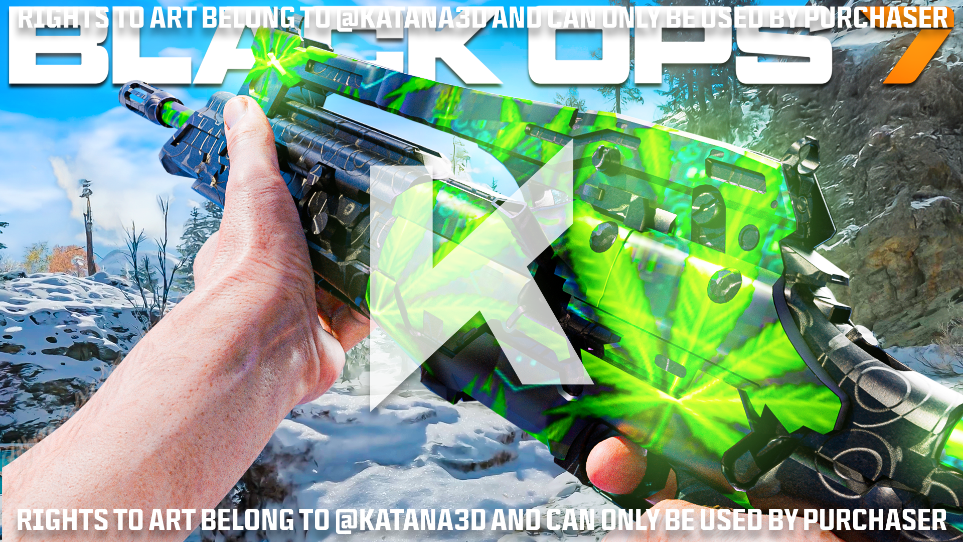 COD/BO7 Thumbnail - Green Leaf M8A1 (Text NO Text) - Payhip