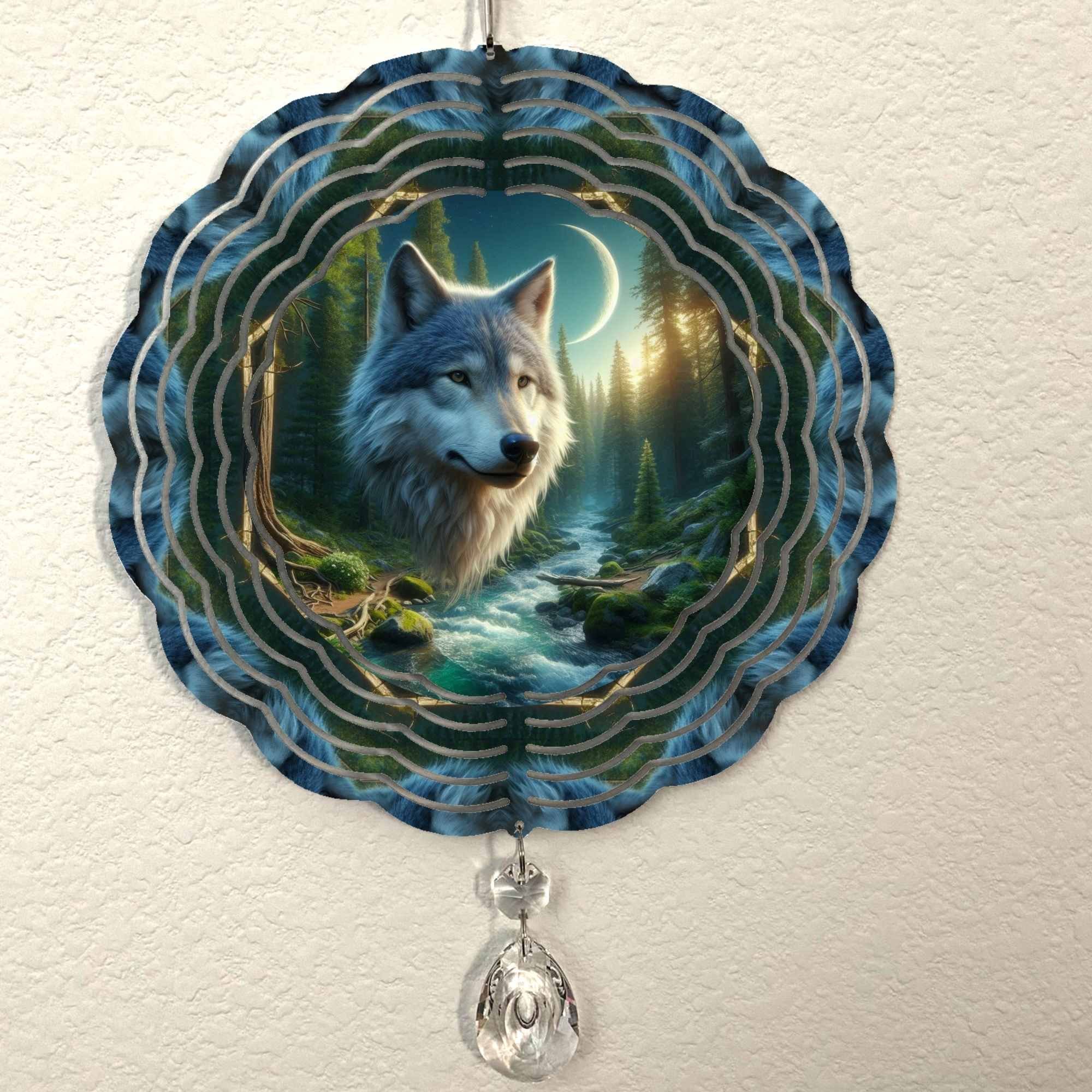 Wolf #88 Image PNG file sublimation for projects / wind spinners etc ...