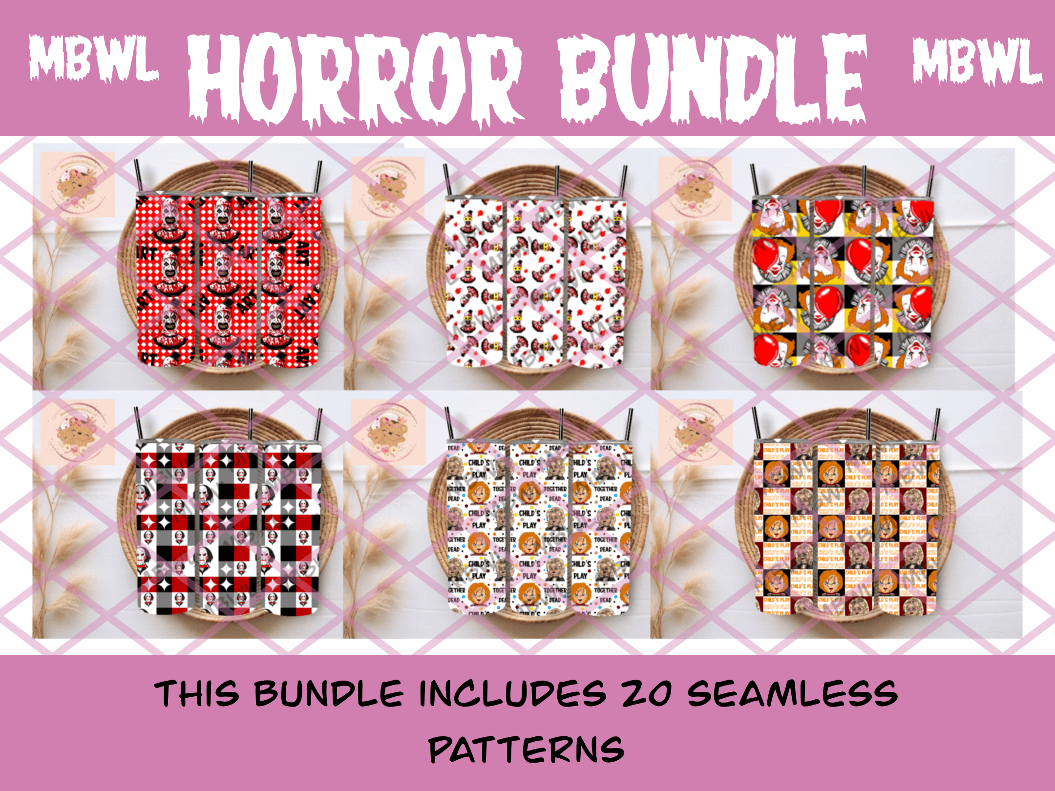 Horror Seamless Patterns - Payhip