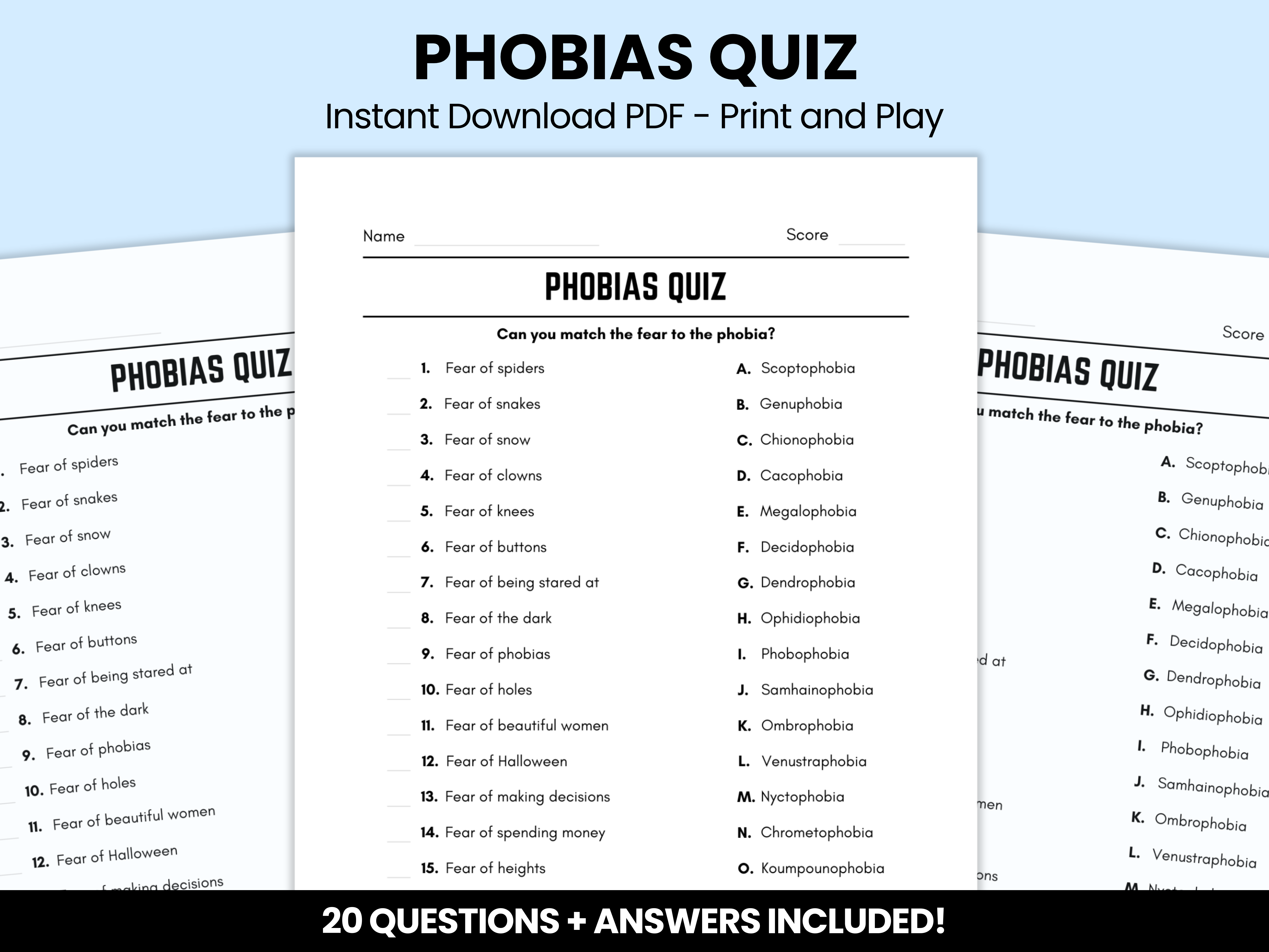 Mikko Games - Table Quizzes