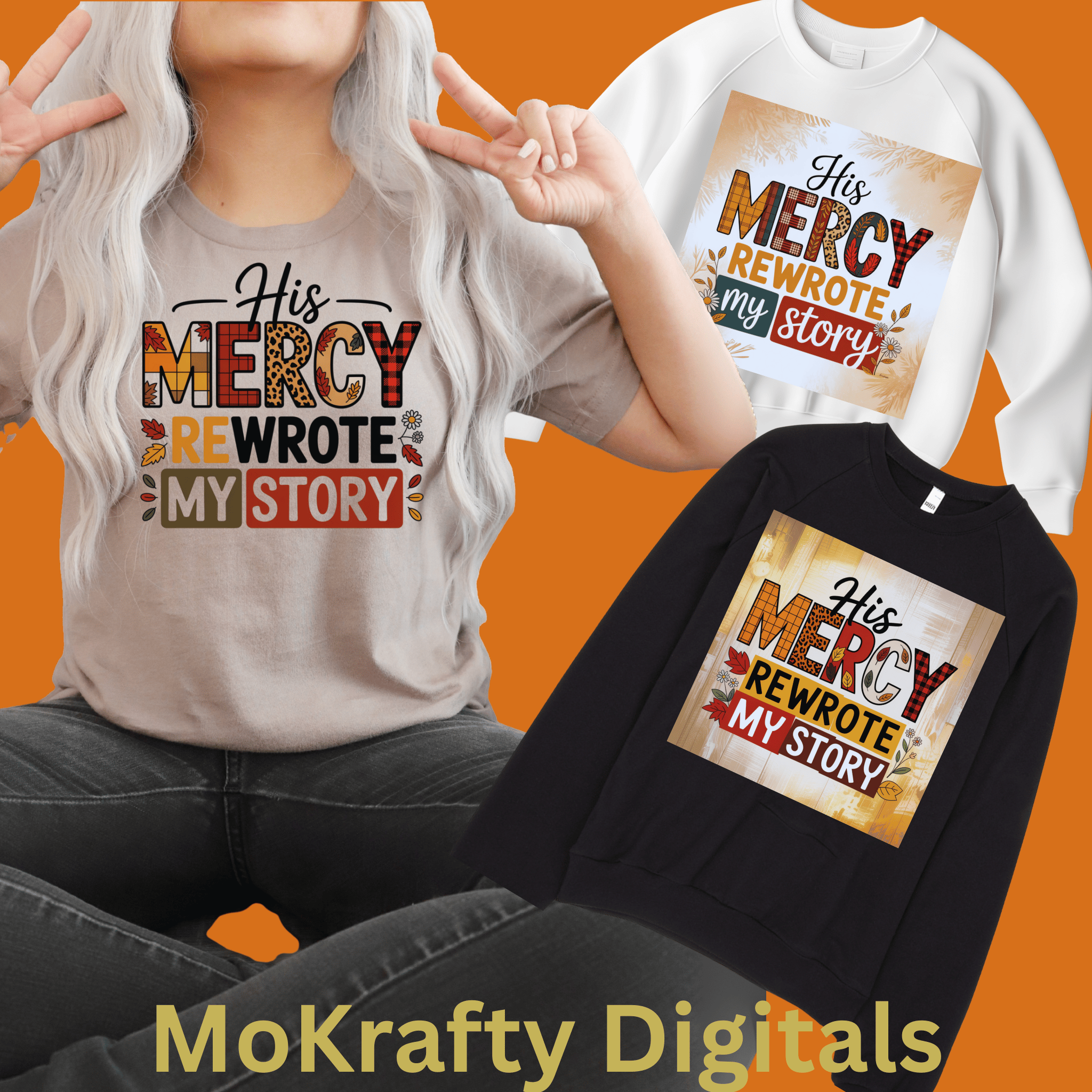 His Mercy Rewrote My Story PNG Bundle | Christian Sublimation Designs ...