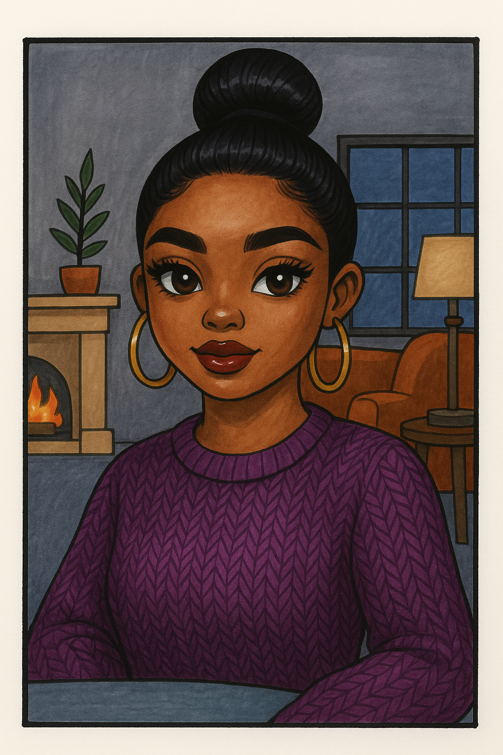 Cozy Glam Coloring Bundle – 4 Chibi-Style Fashion & Lifestyle Pages ...