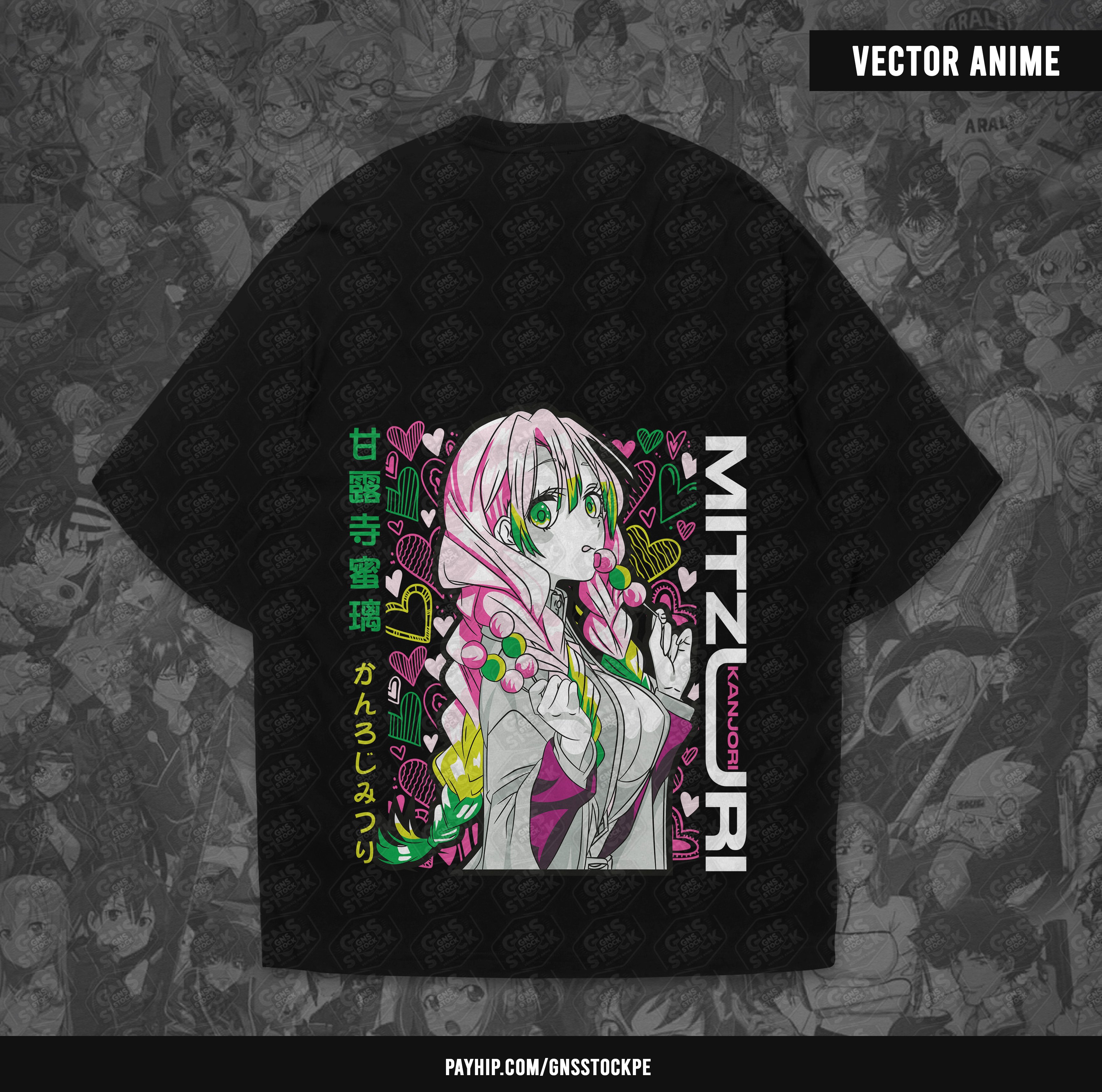 Anime Vector – Mitsuri Kanroji | Demon Slayer: Kimetsu no Yaiba ...