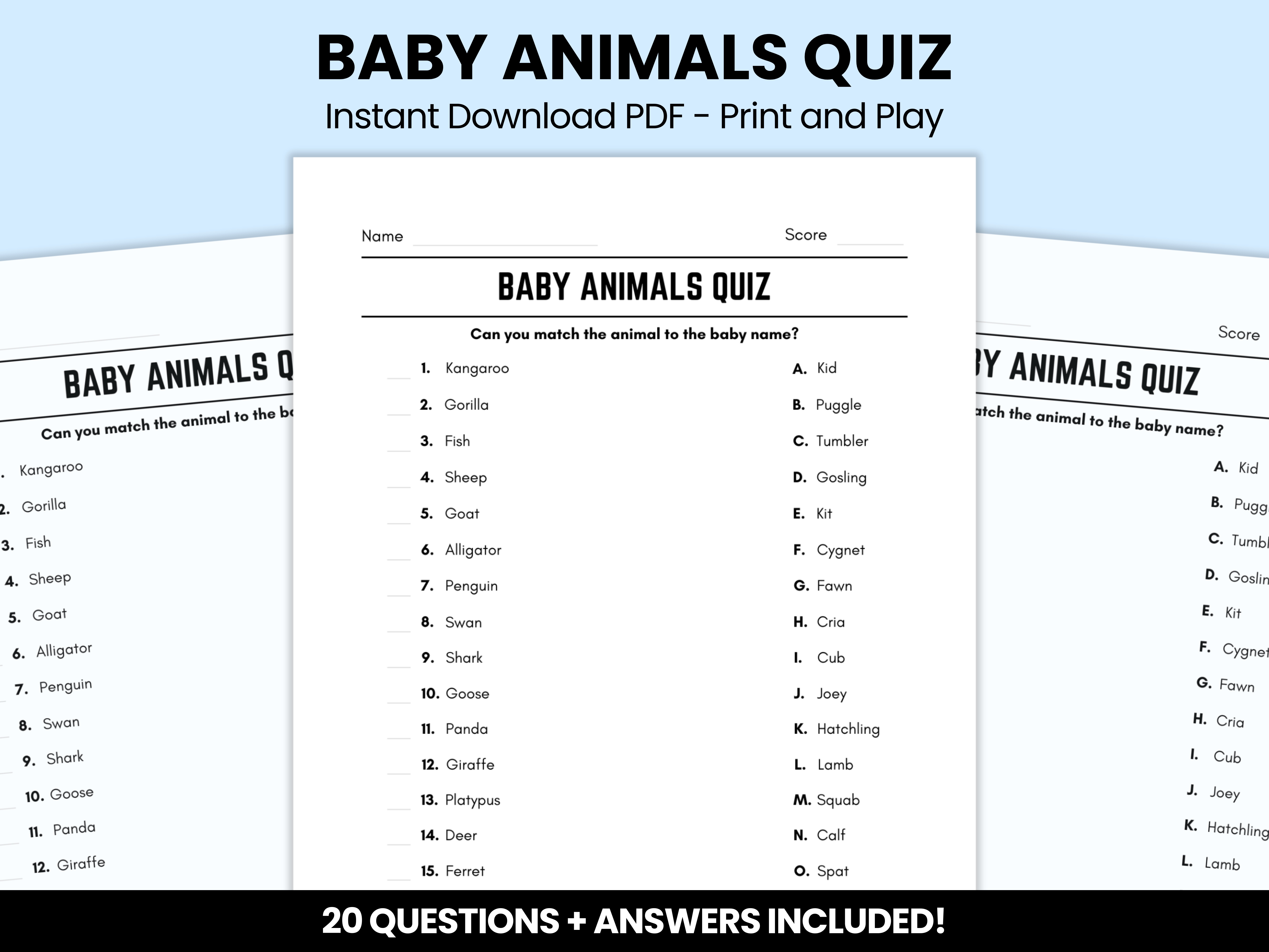Mikko Games - Table Quizzes