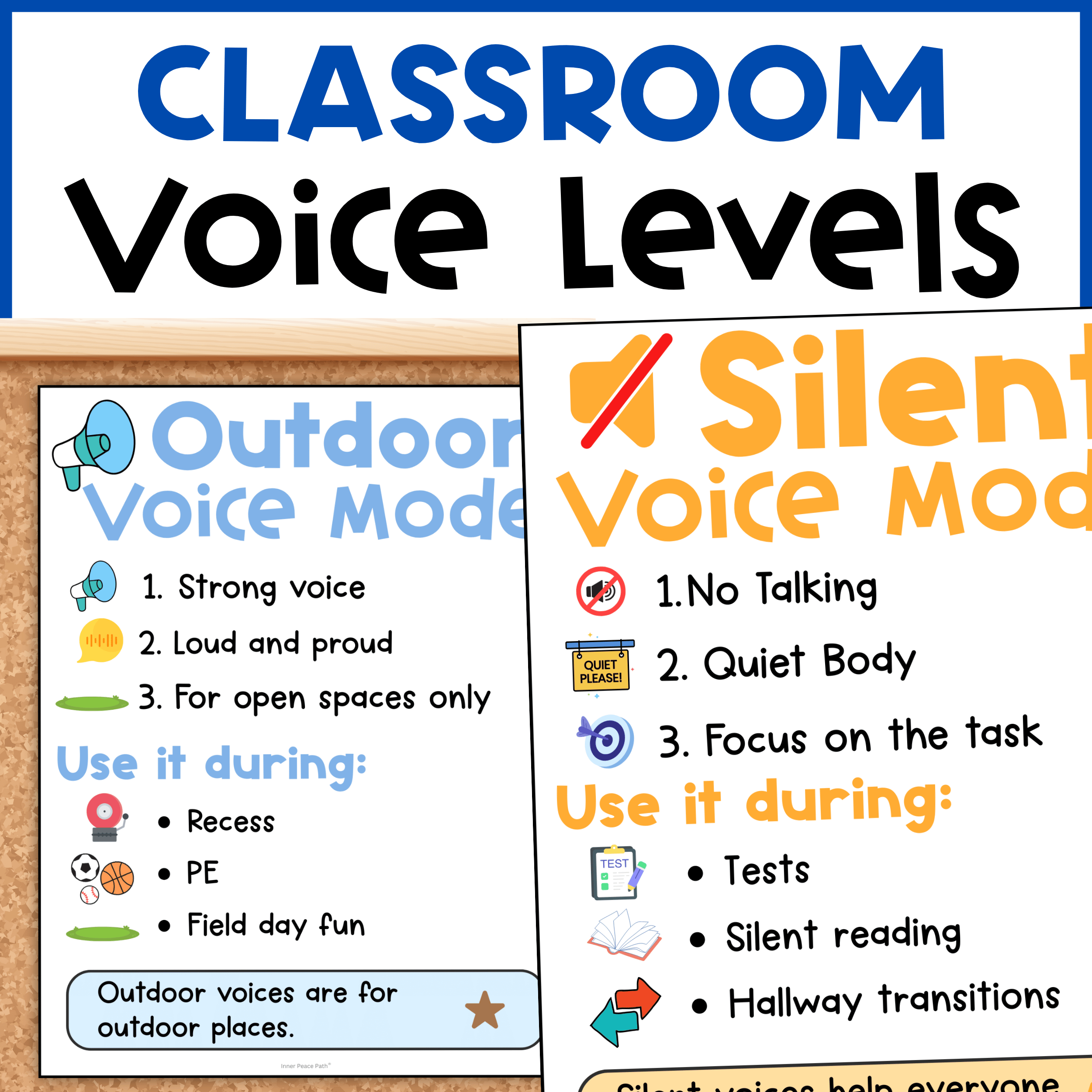 Classroom Voice Levels Posters Movie Coffee Shop Restraurant Class ...