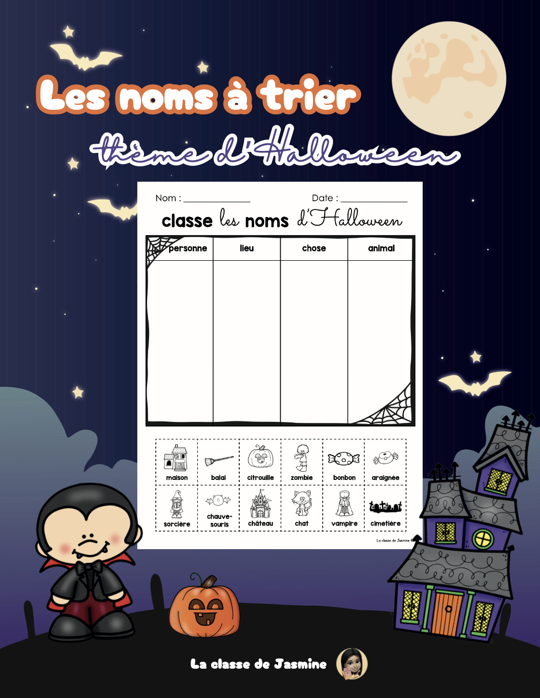Les noms à trier: Halloween - Payhip