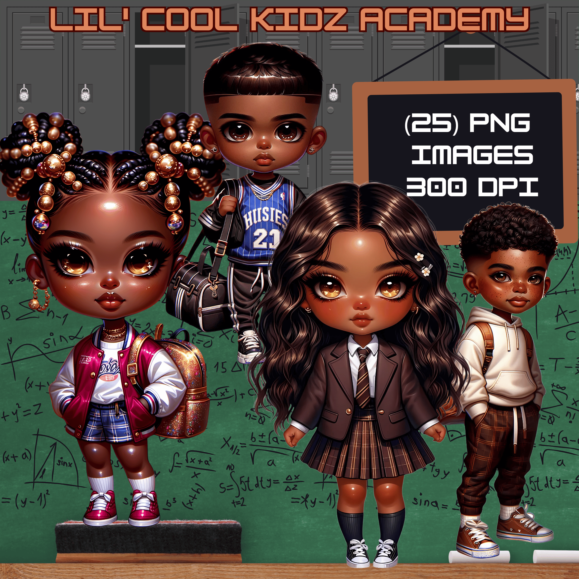 Lil’ Cool Kidz Academy – Back to School Chibi Character Collection - Payhip