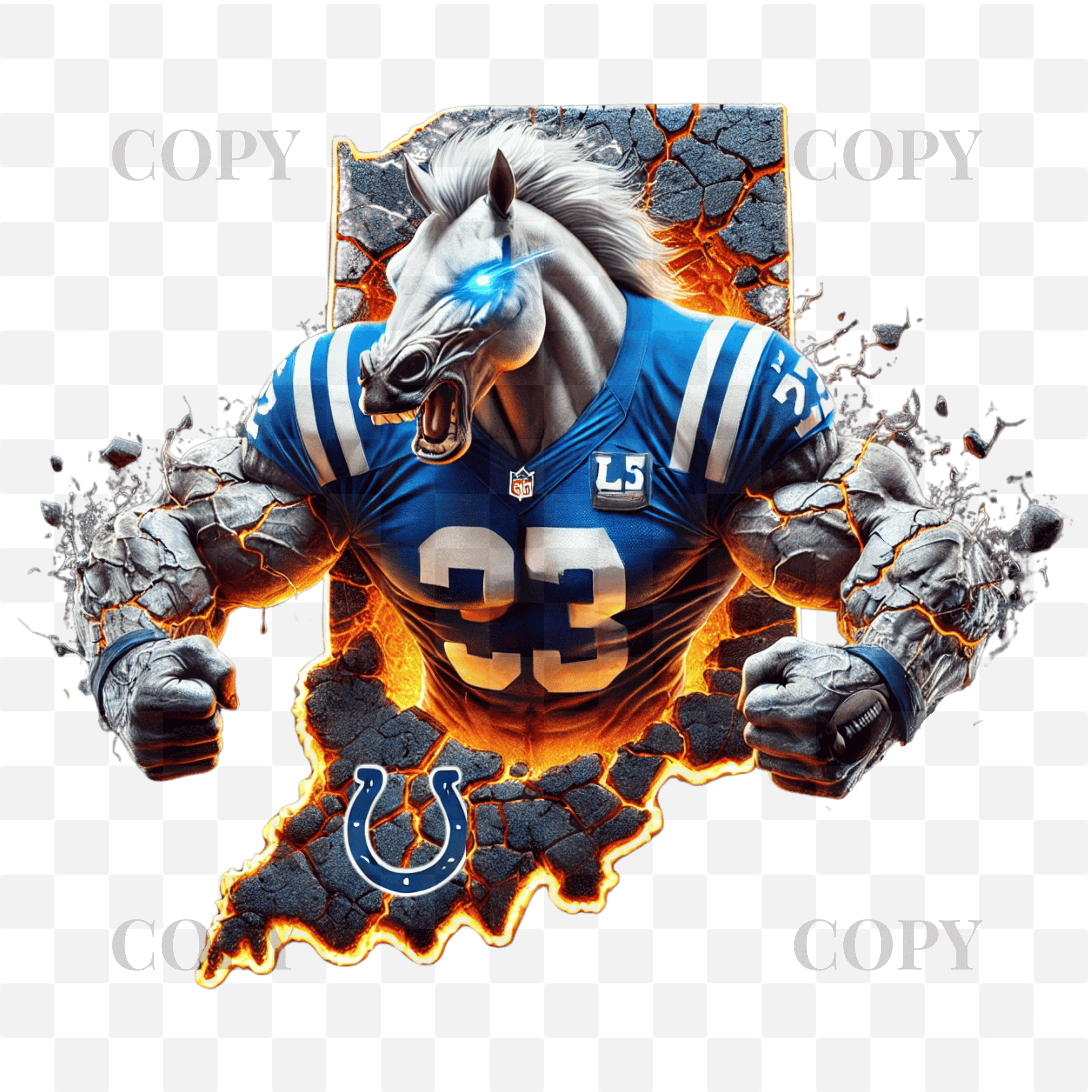 Indianapolis Colts Inspired Breakthrough Football Art - Payhip