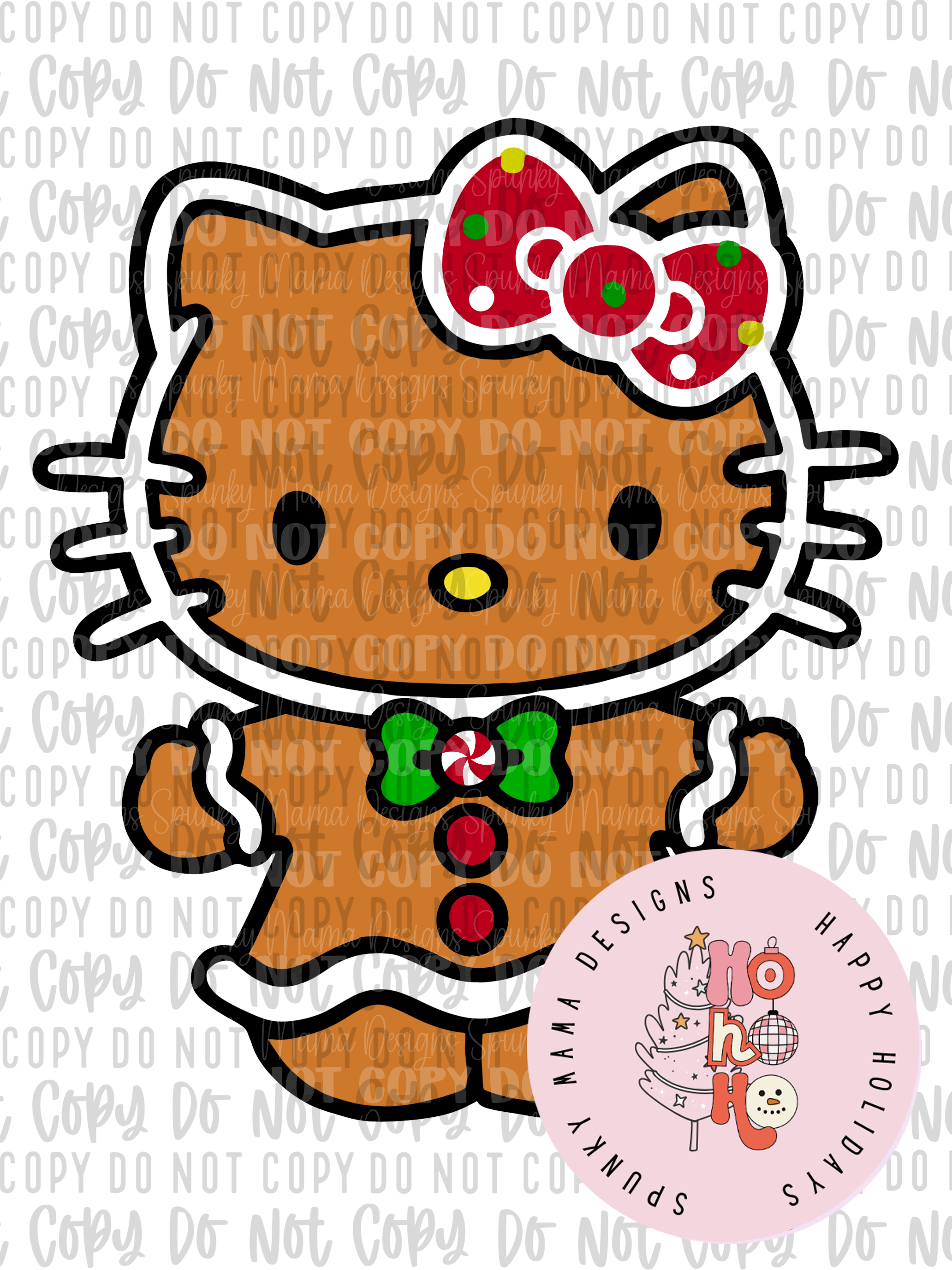 Gingerbread Hello Kitty Digital PNG Clipart - Payhip
