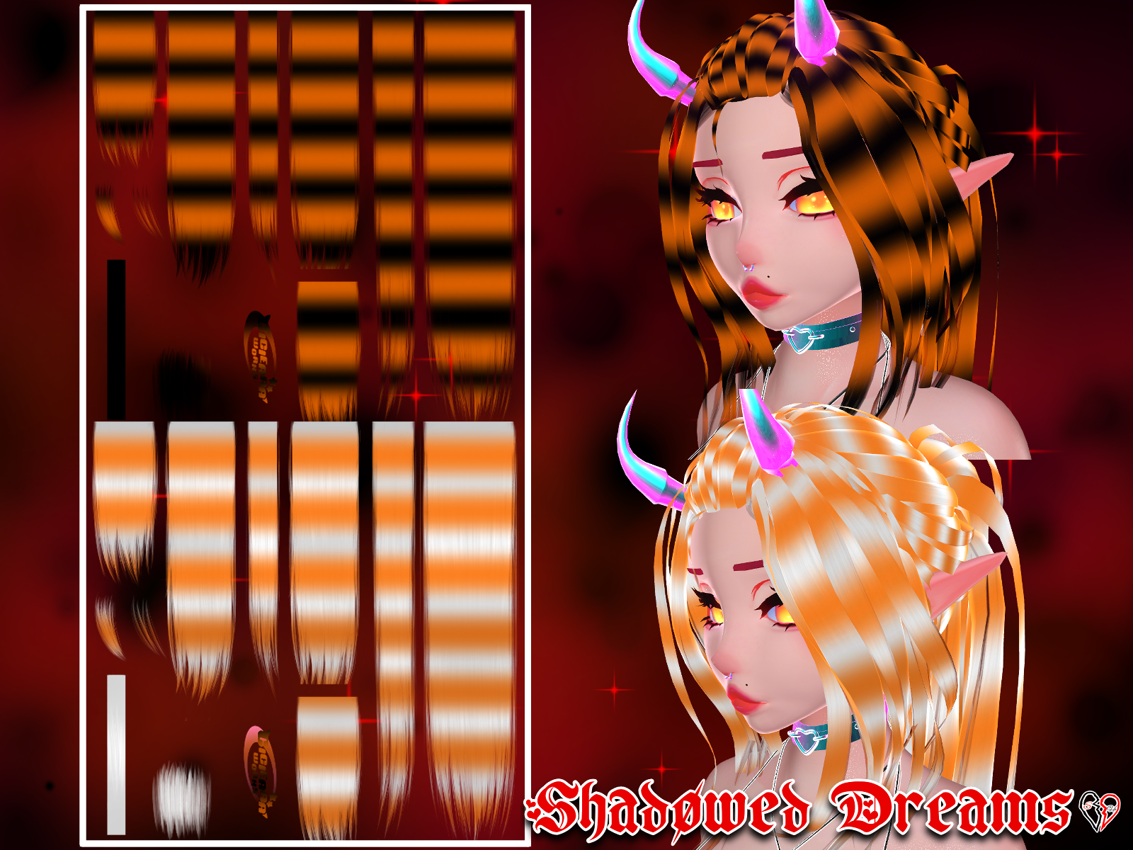 Striped Hair Pack (Cicieaa Hair Texture) - Payhip