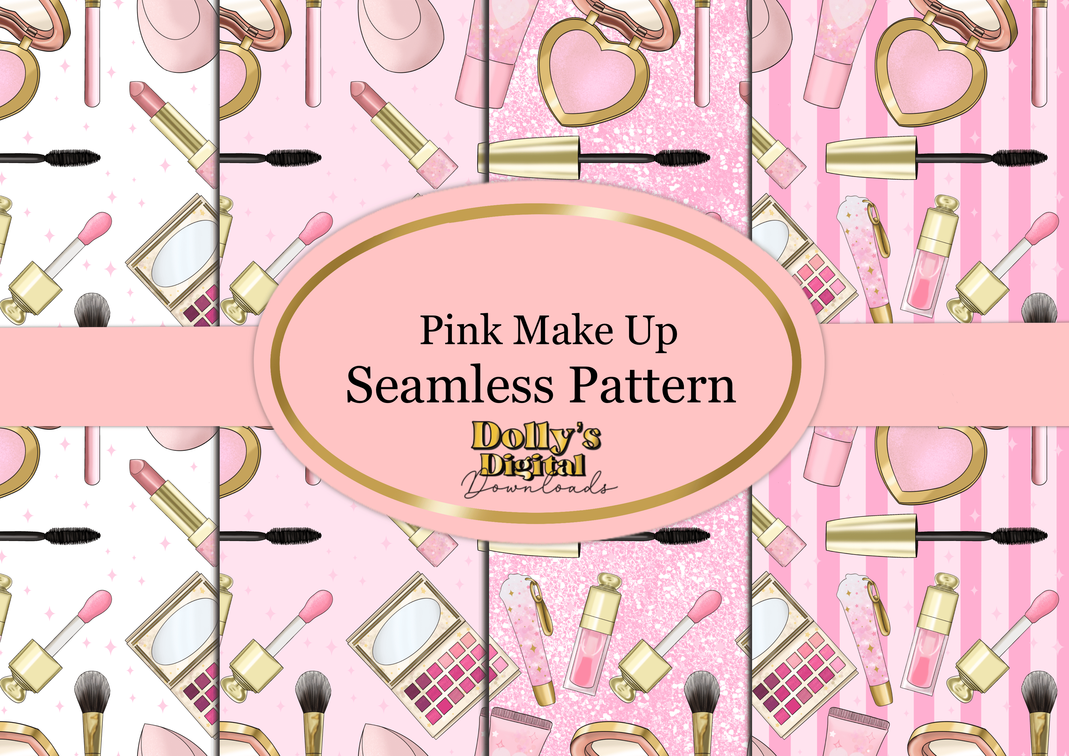 Pink Make Up Seamless Patterns - Payhip