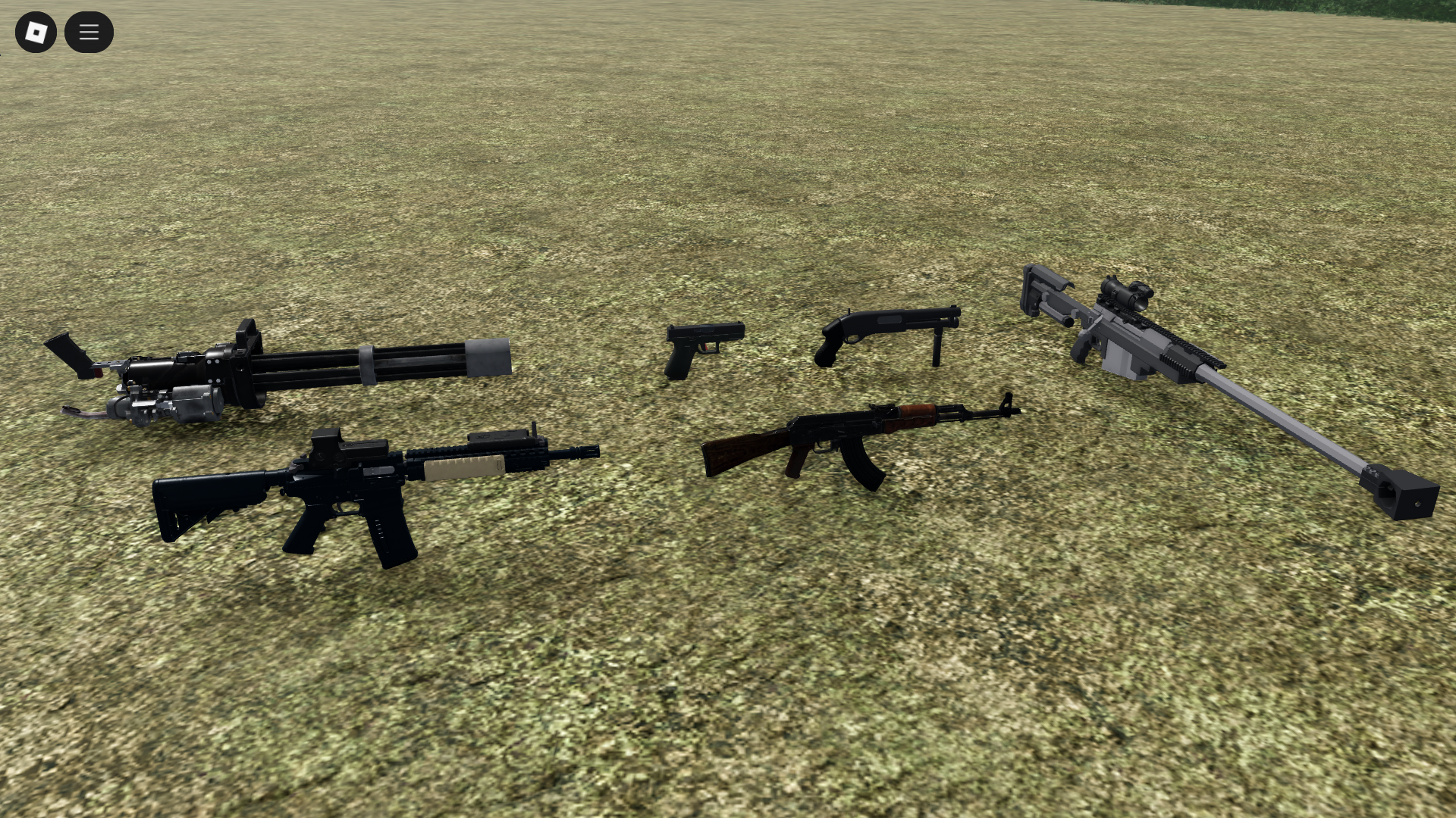 Realistic Weapons Pack – 6 Detailed Models