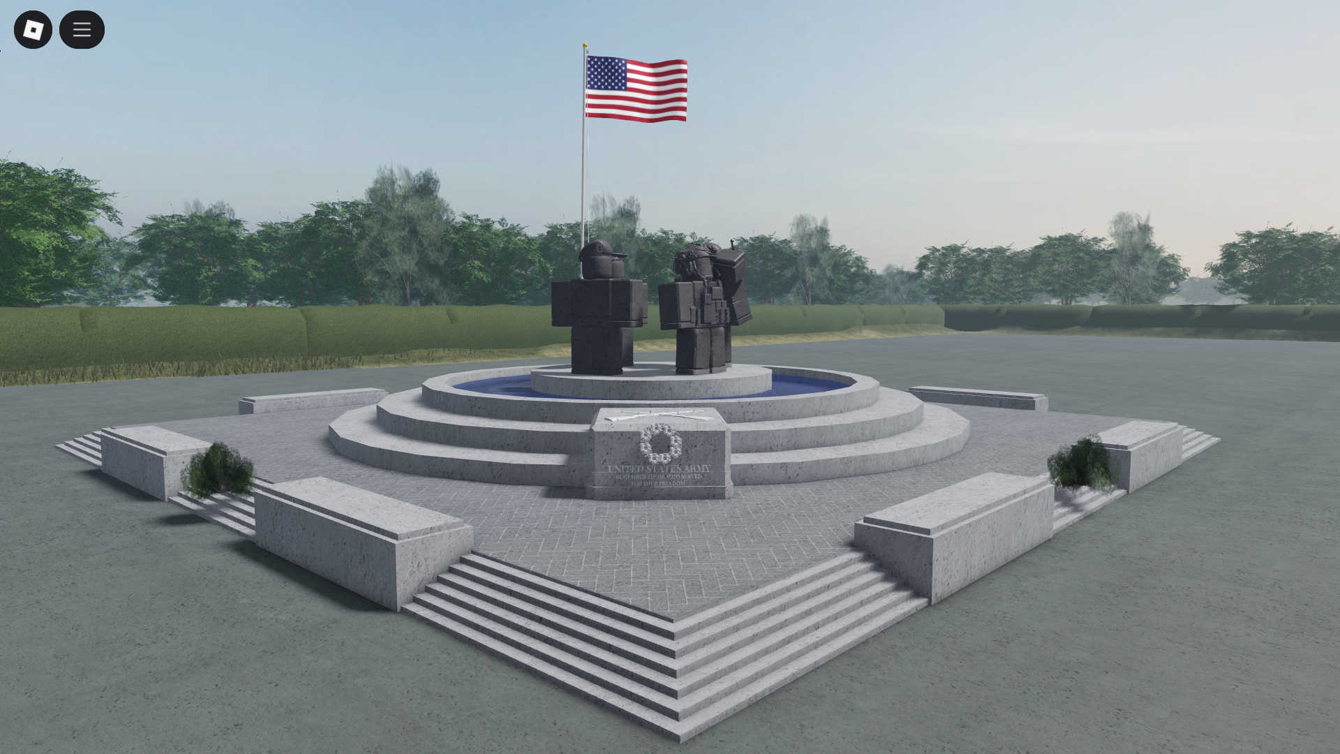 American Soldier Statue – Roblox Patriotic Decor 🇺🇸