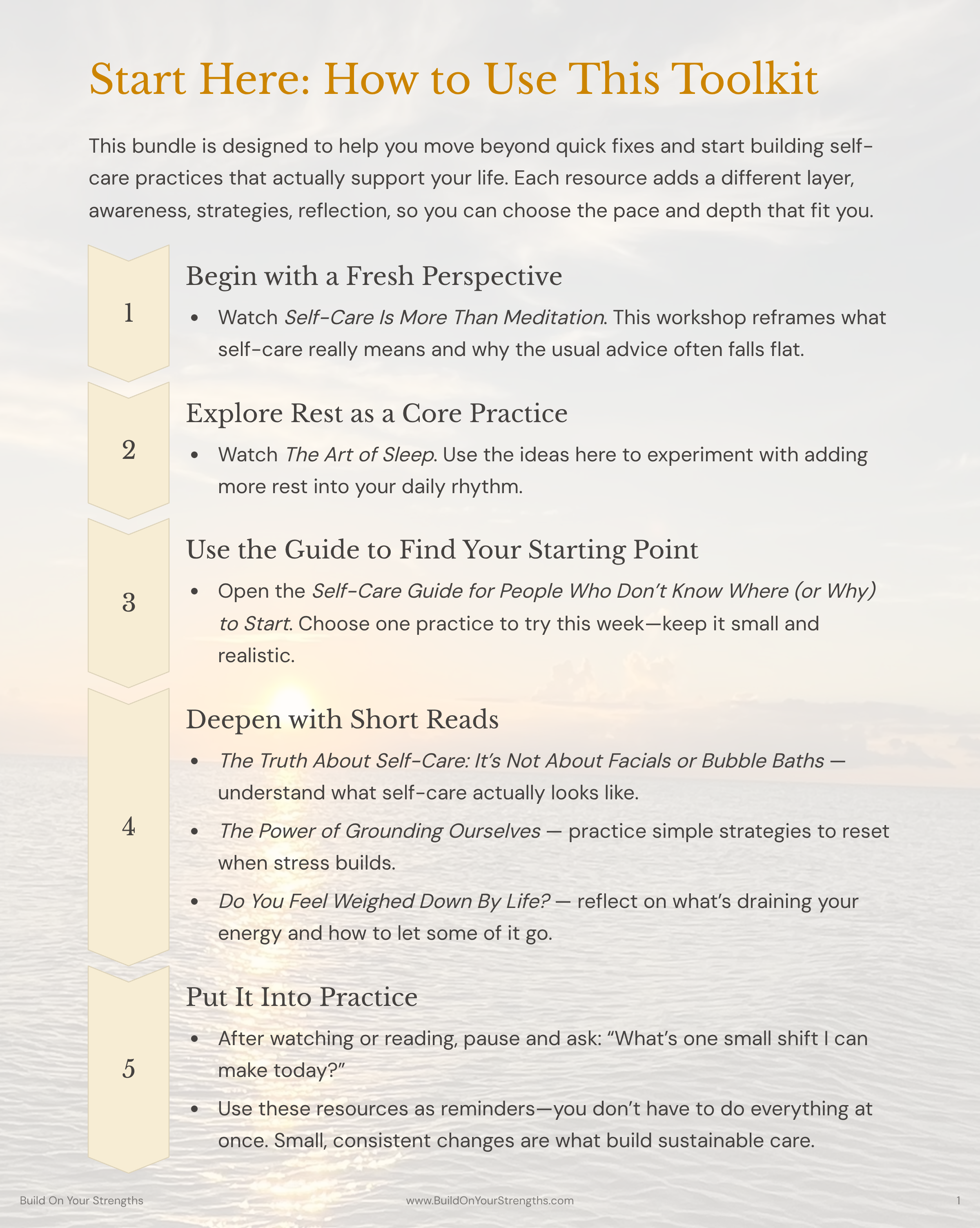 Caring for Yourself Bundle - Payhip