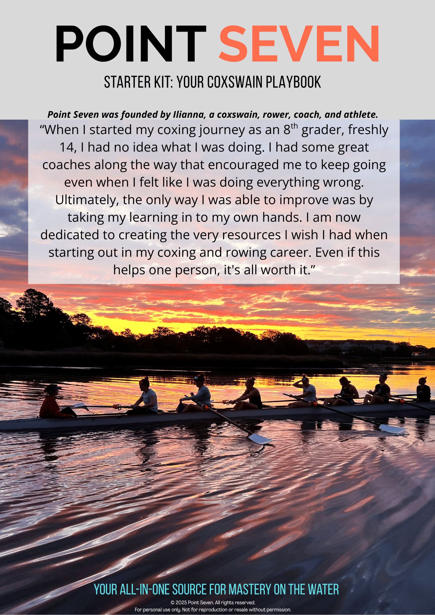 FOUNDATION KIT - FOR COXSWAINS - Payhip