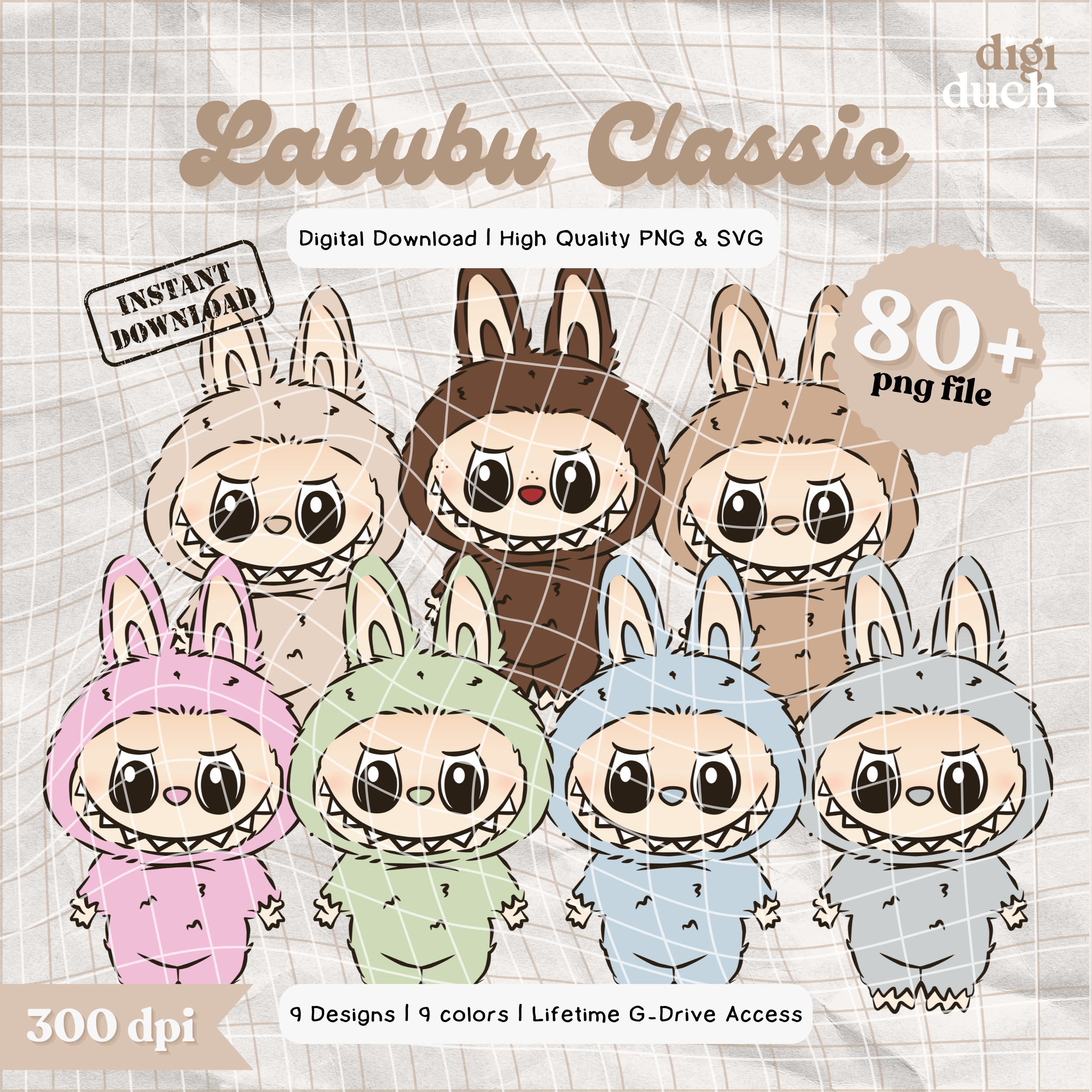 Sweet Labubu PNG, Labubu Valentine PNG, Digital Download, Commercial ...