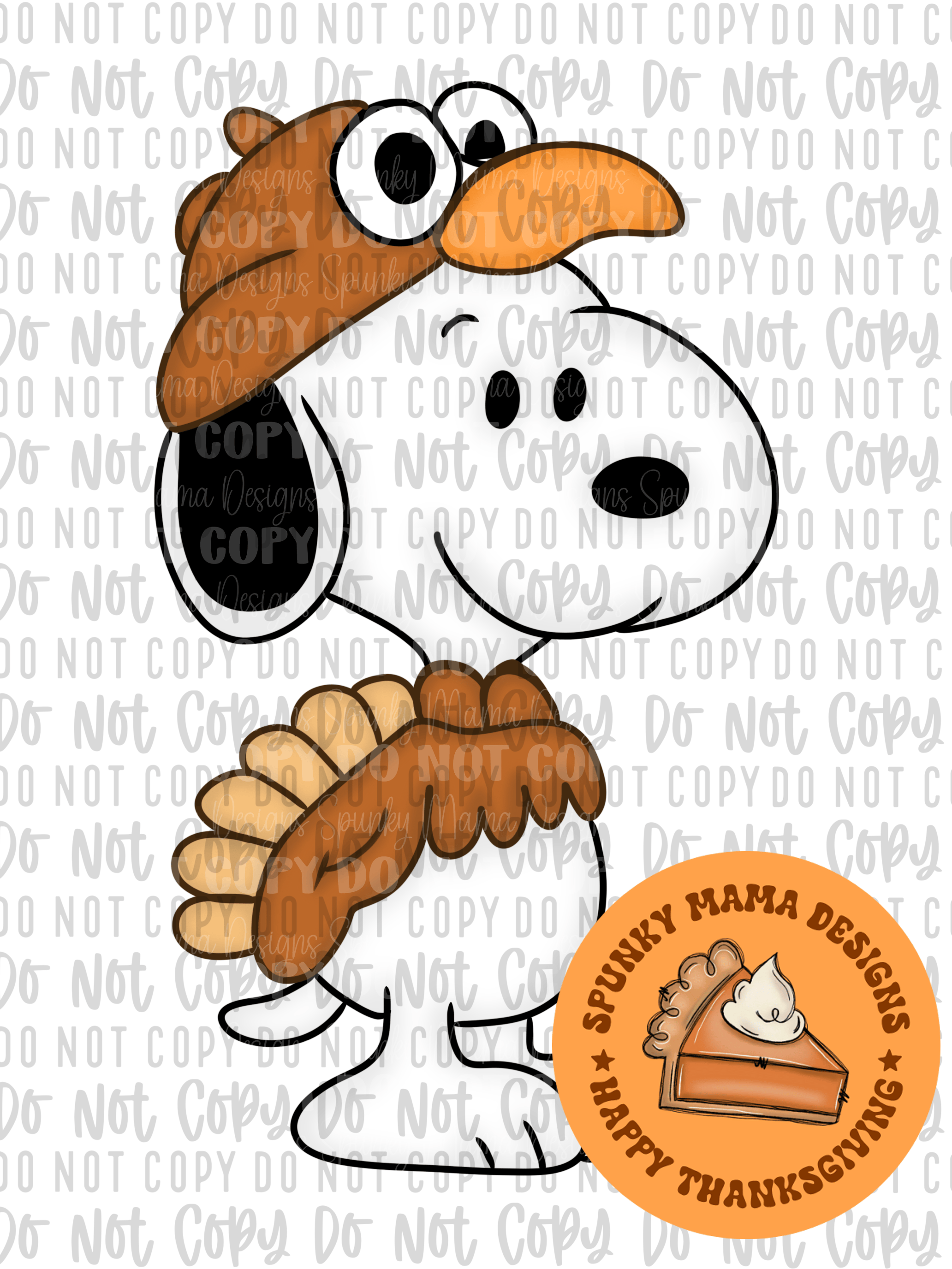 Snoopy Turkey Digital PNG Clipart - Payhip