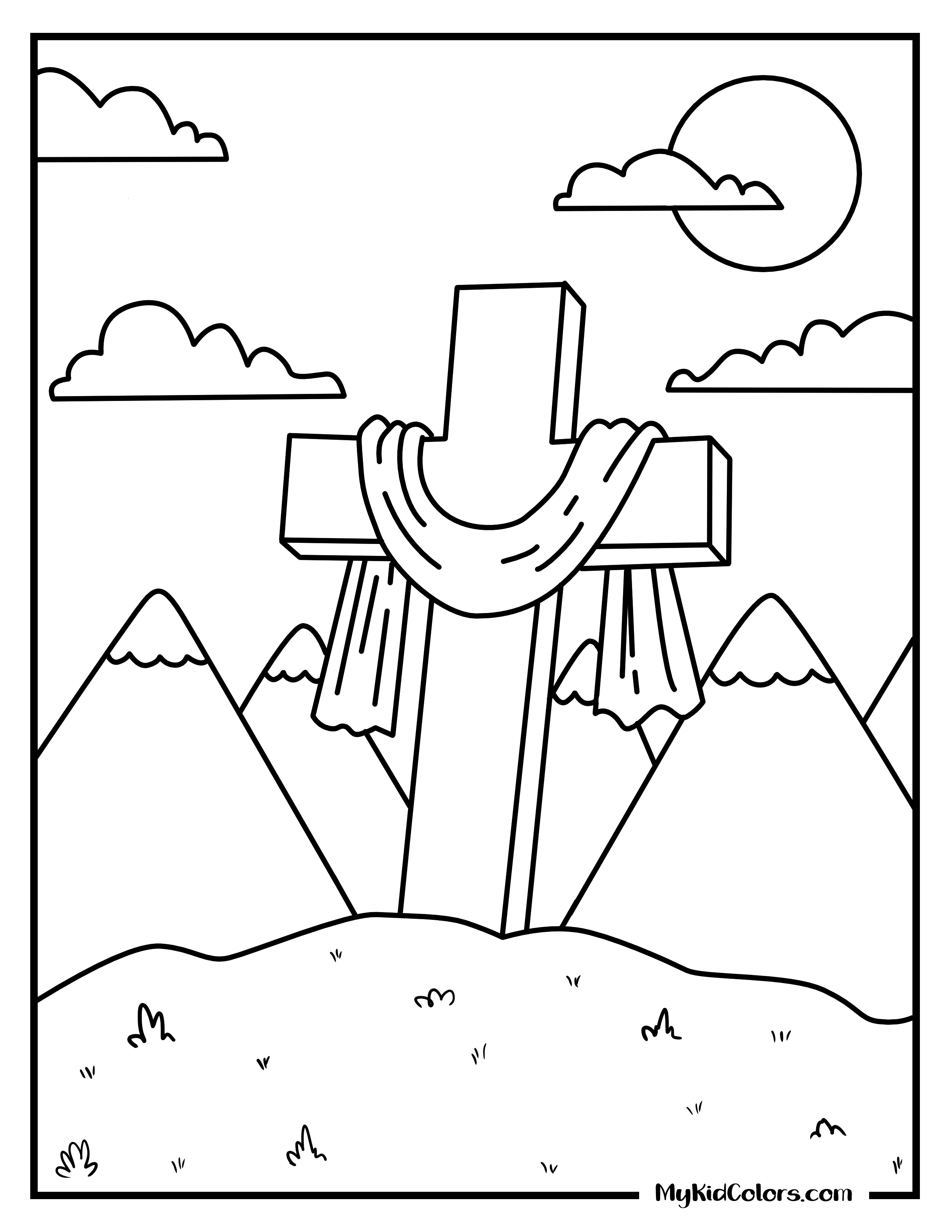 Cross Coloring Pages (15-Page PDF) – Free Printable Christian Art for ...