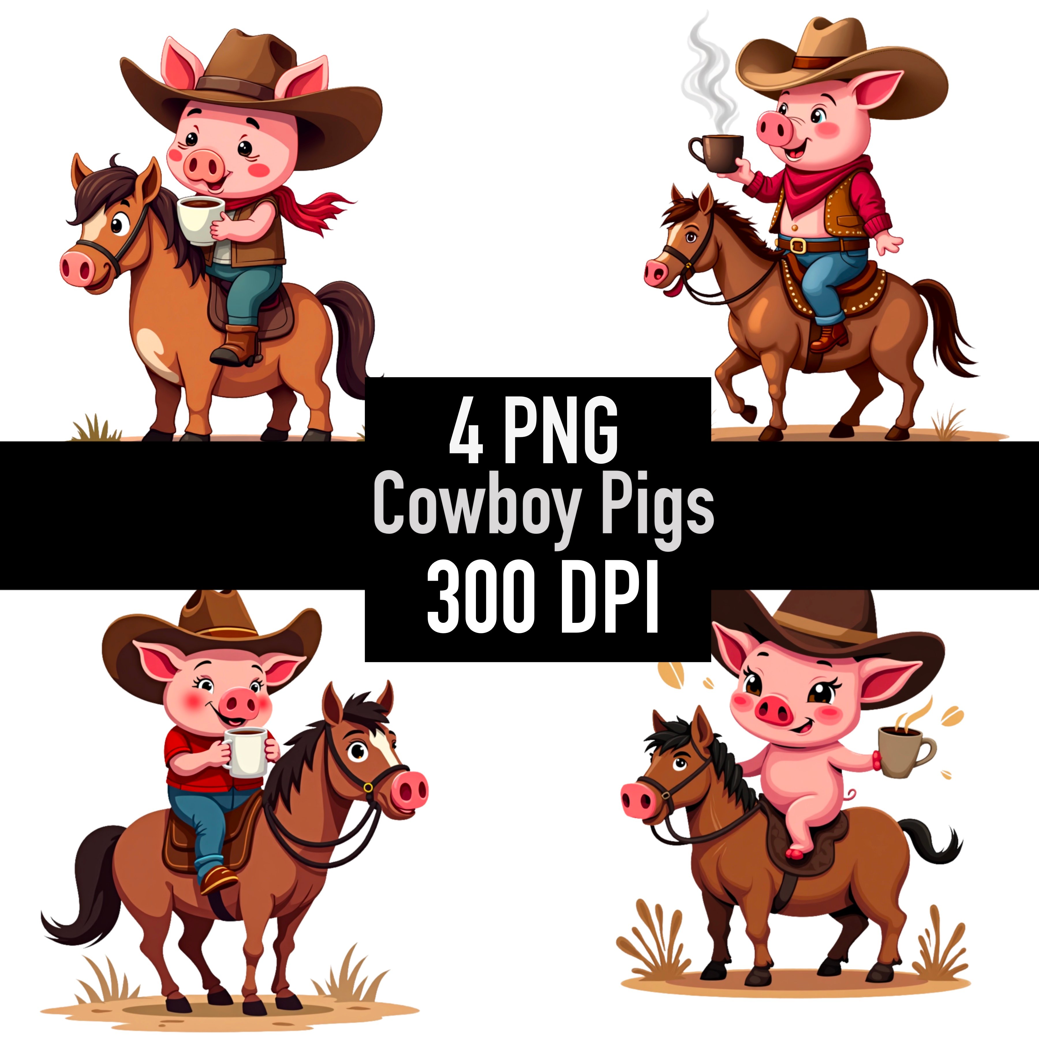 Cowboy Pig Bundle - Payhip