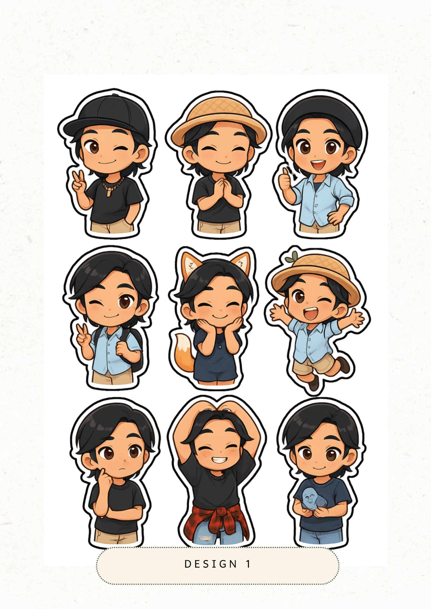 Kawaii Anime Stickers Pack – Random Manga Aesthetic Stickers for Laptop ...