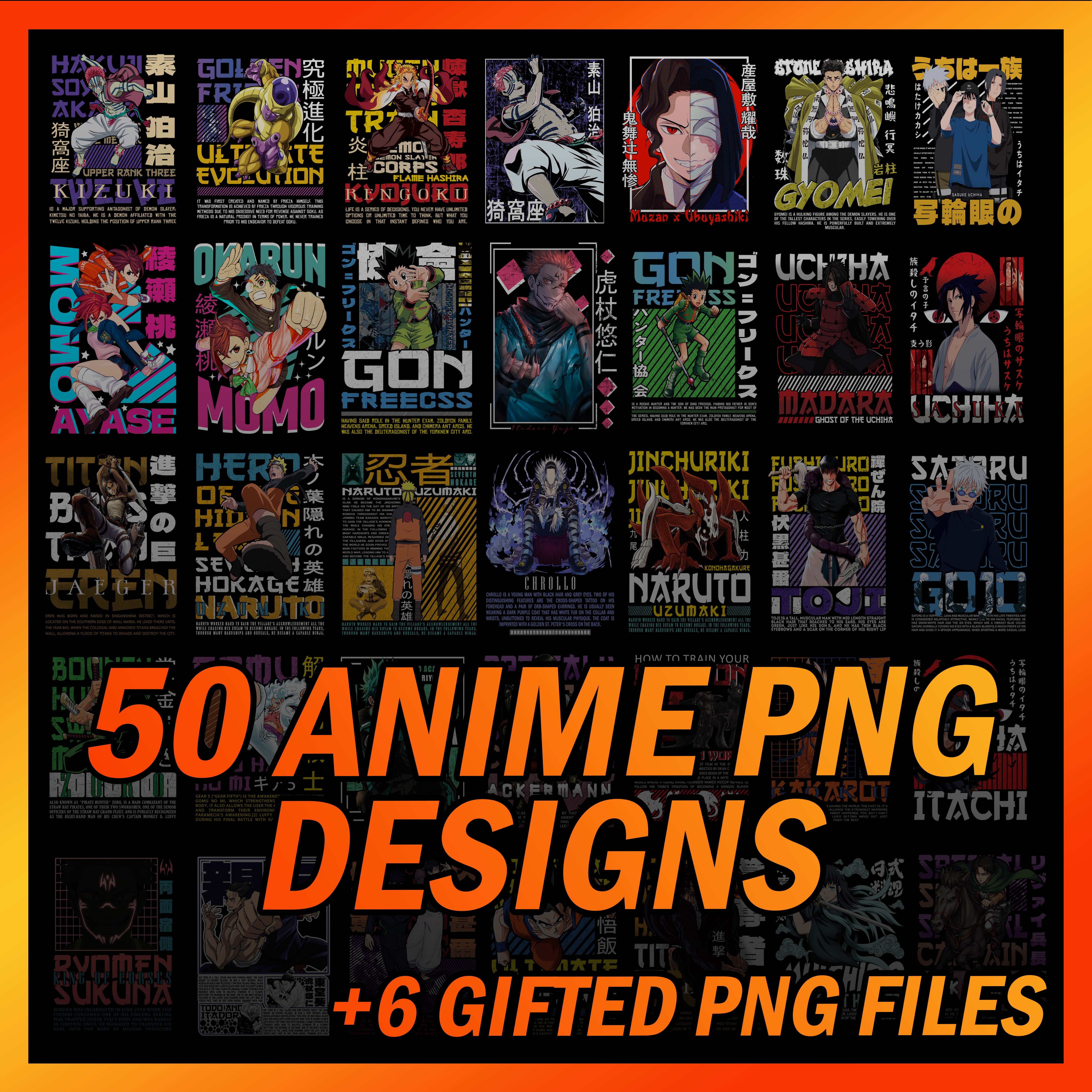 50 Anime Text Graphic Collection PNG Designs - Payhip