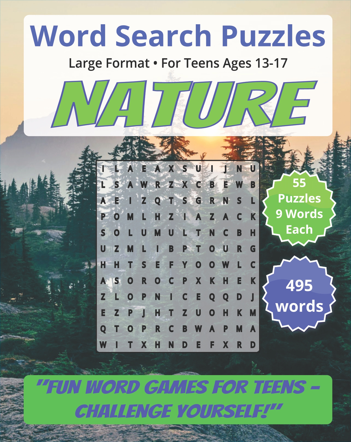 Nature: Word Search Puzzle for Teens Ages 13-17- Printable Activity PDF ...