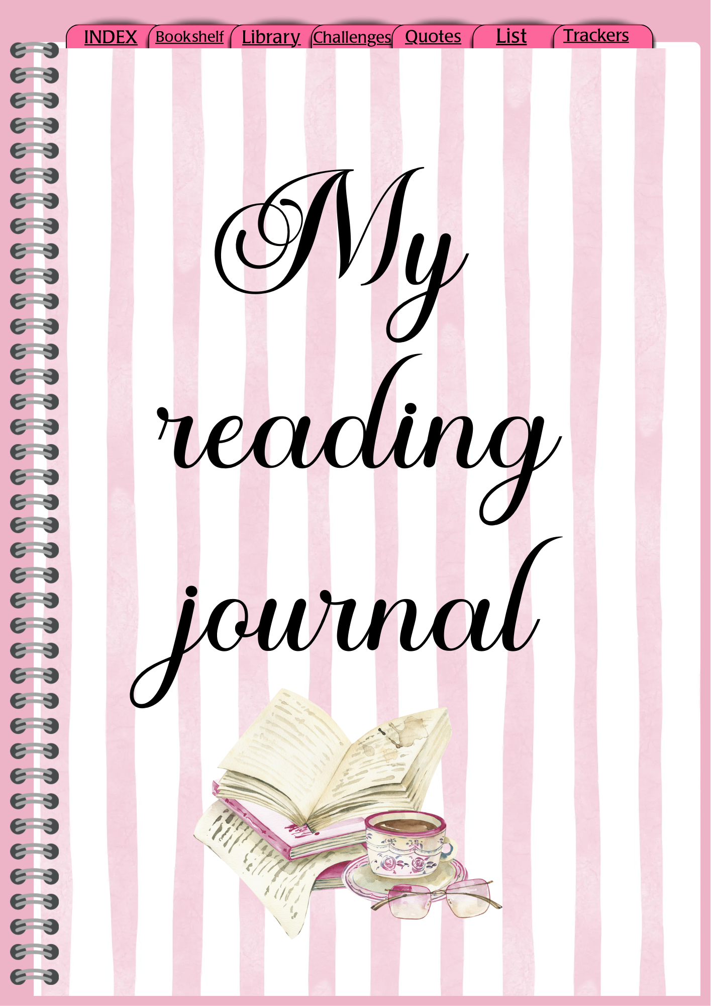 Girly Reading Journal - Payhip