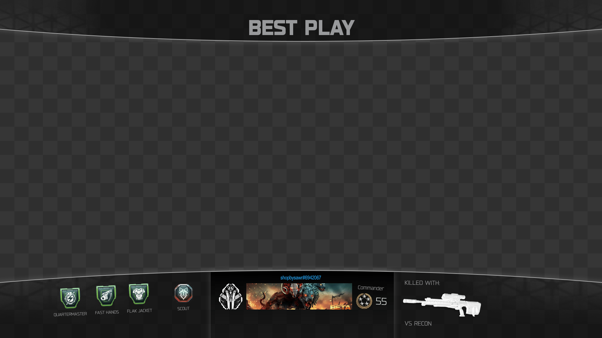 BO7 Best Play Overlay Template