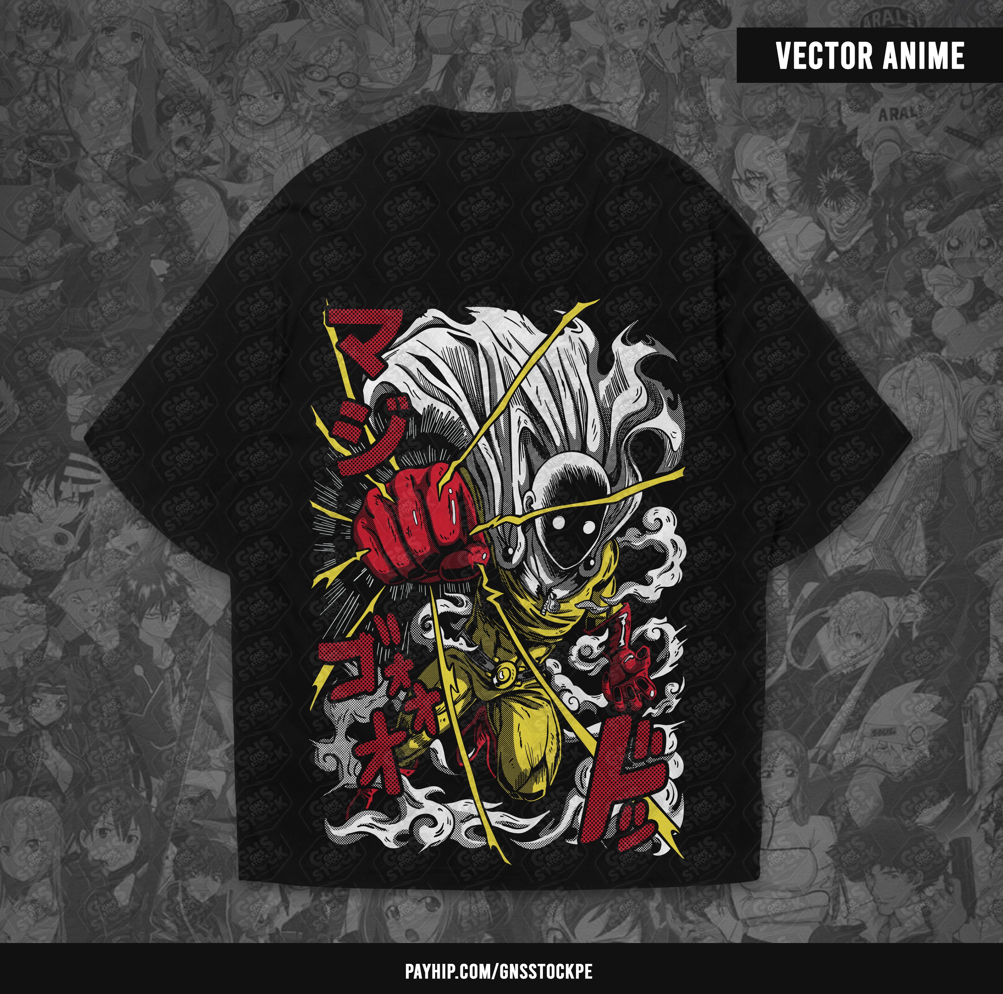 Anime Vector – Saitama | One Punch Man | Design for DTF, Sublimation, T ...