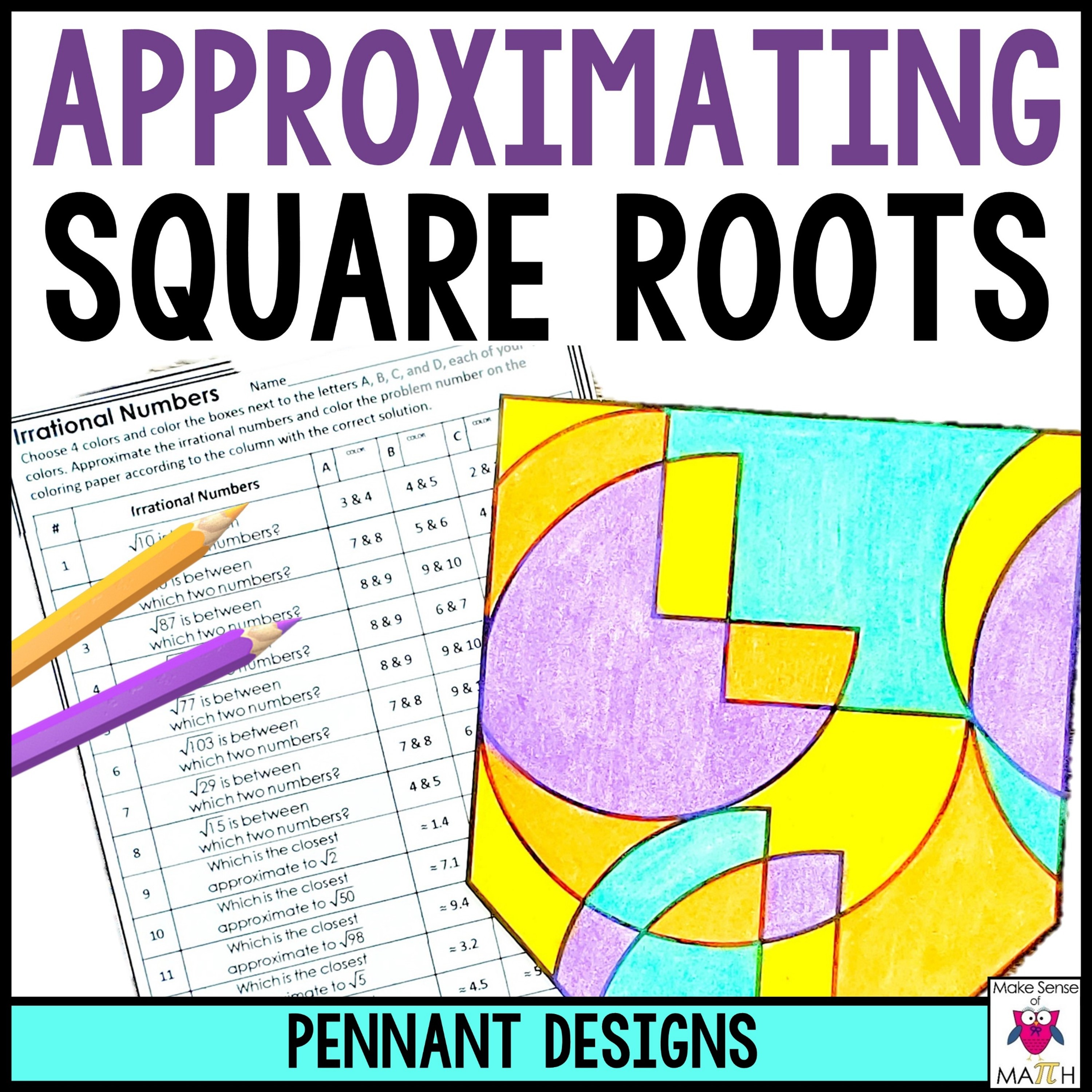 Approximating Square Roots Activity | Estimating Square Roots