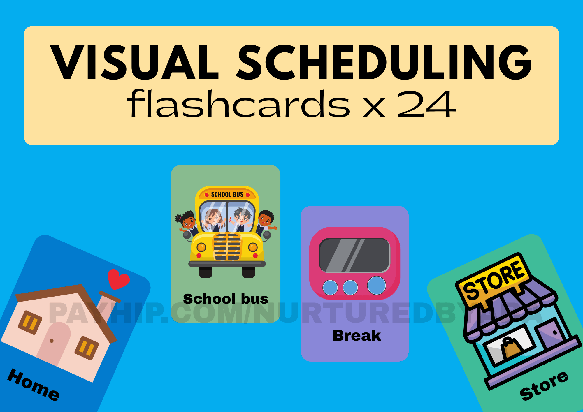 Visual Schedule Flashcards - Payhip