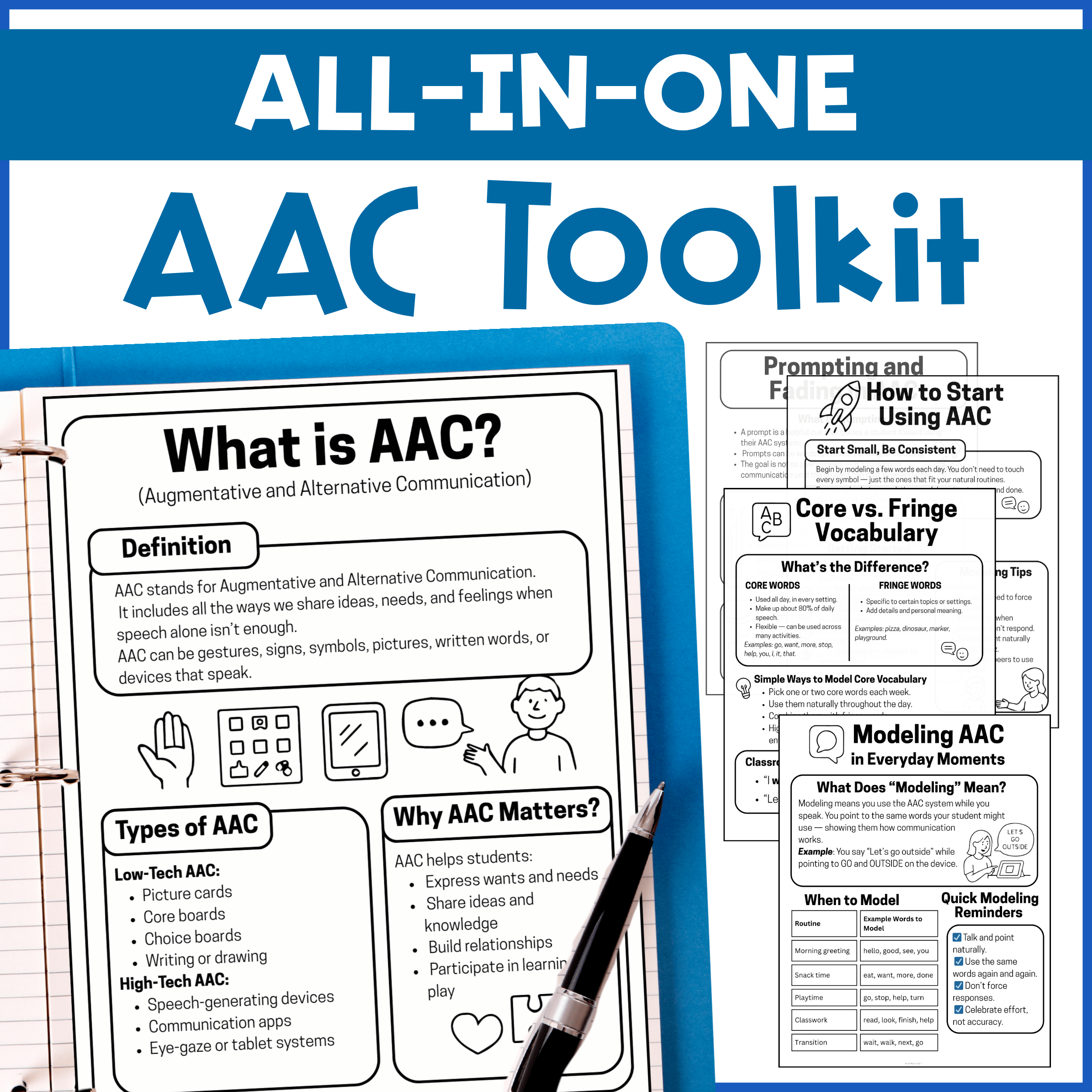Data Sheets AAC Handouts Speech Therapy Data Collection | Communication ...