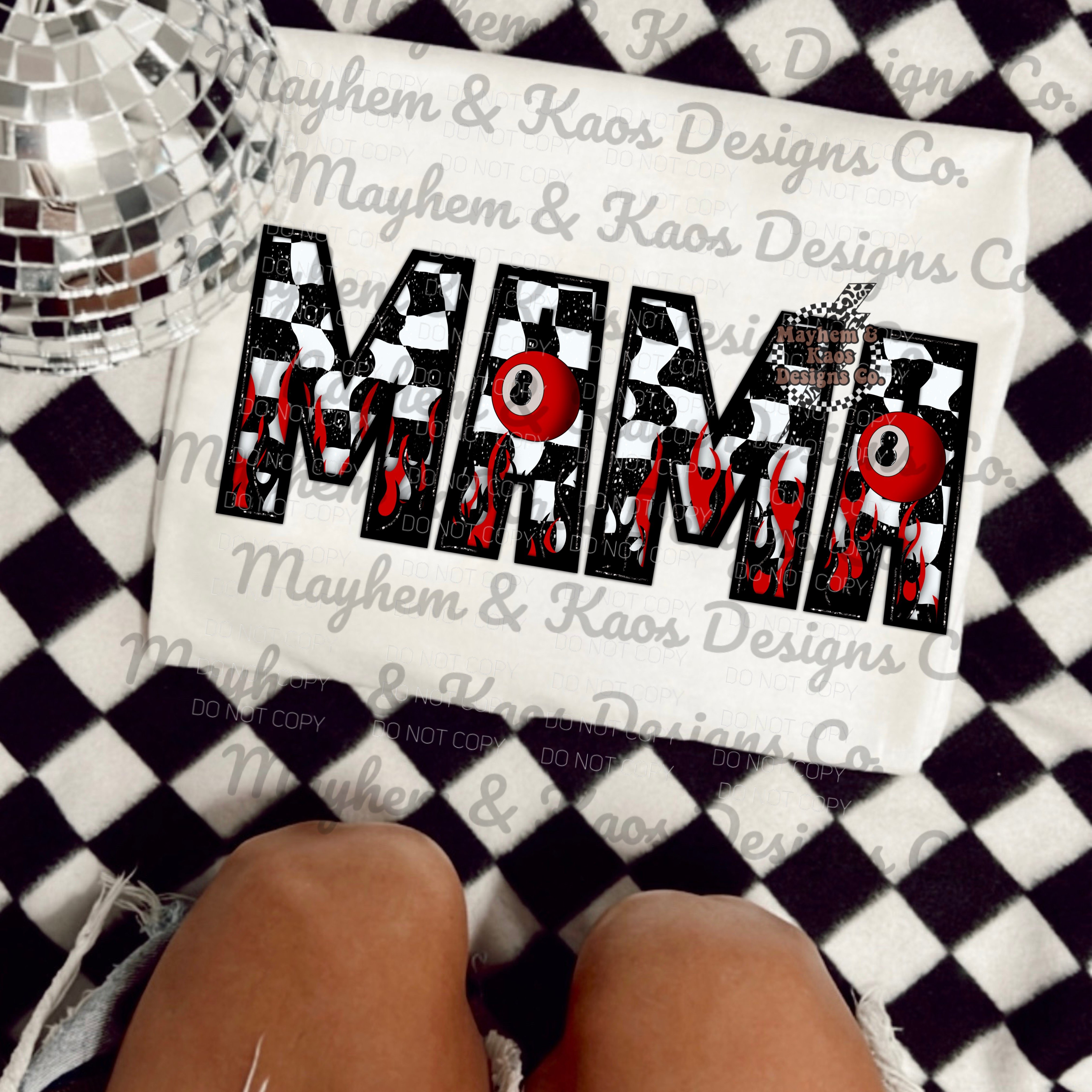 Mama flame checkered - Payhip
