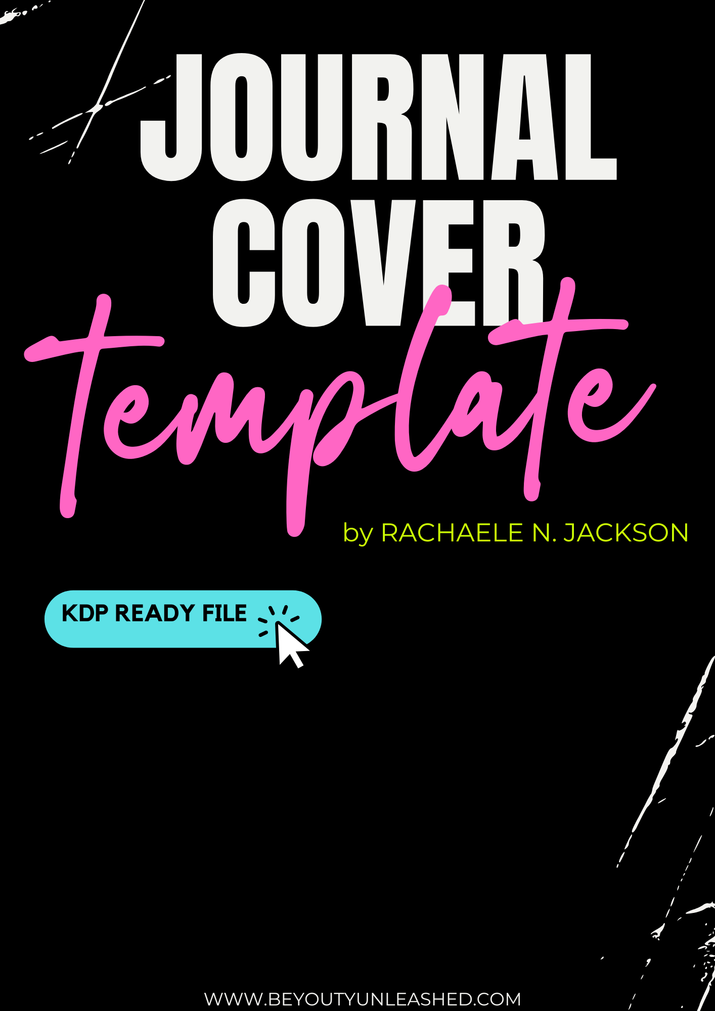 KDP Journal Cover Template – 6x9 Size | Editable PDF | Commercial Use ...